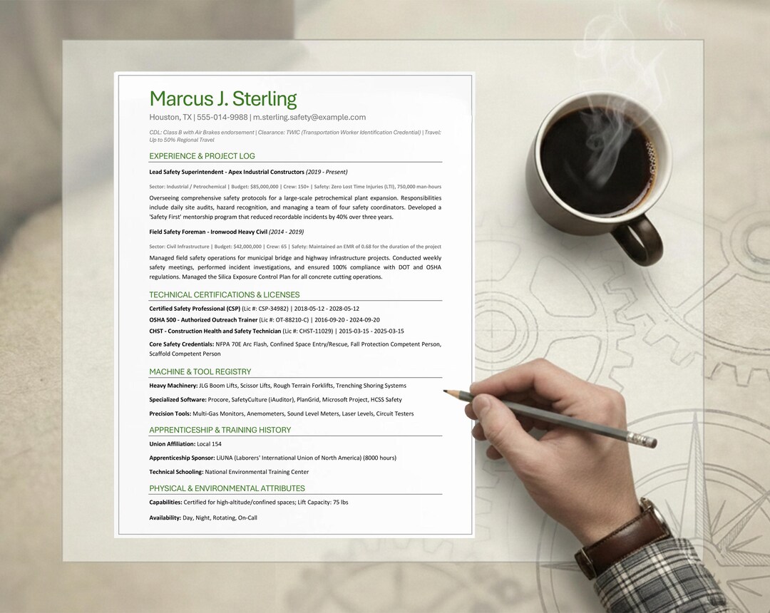 Safety Officer Resume Template | Professional HSE Specialist CV Pack ...