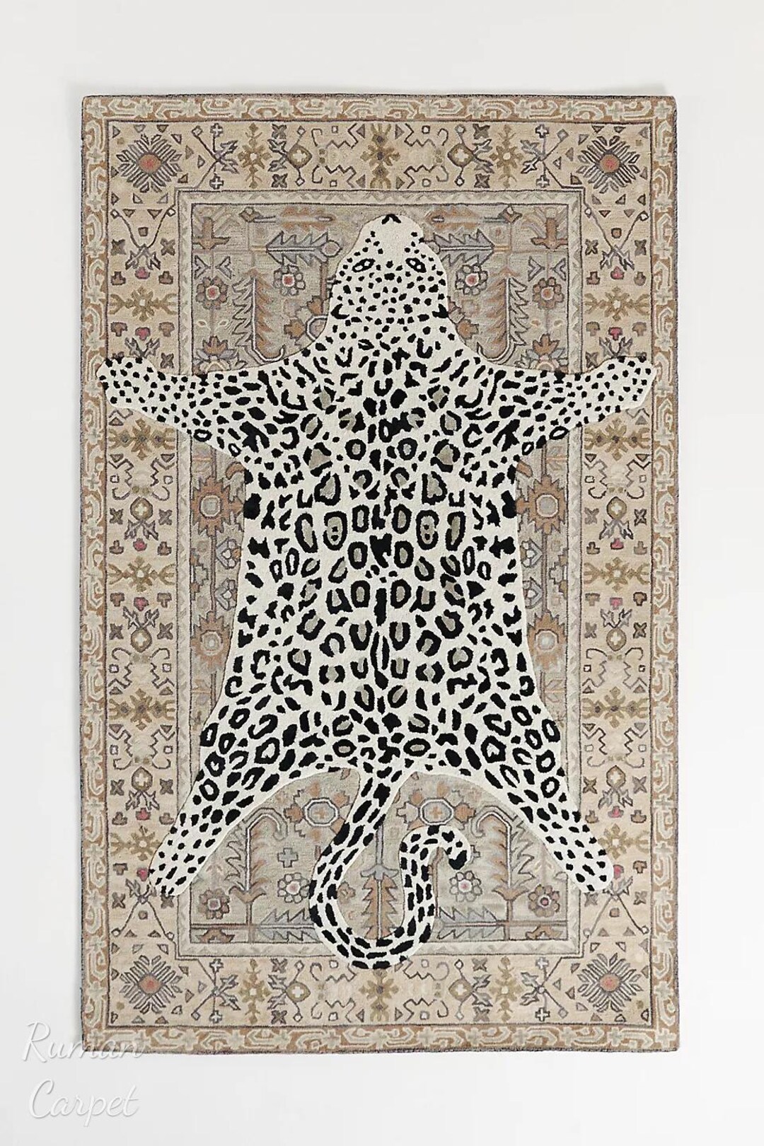Neutral Tufted Octavia Leopard Rug by Anthropologie Rugs for Living ...