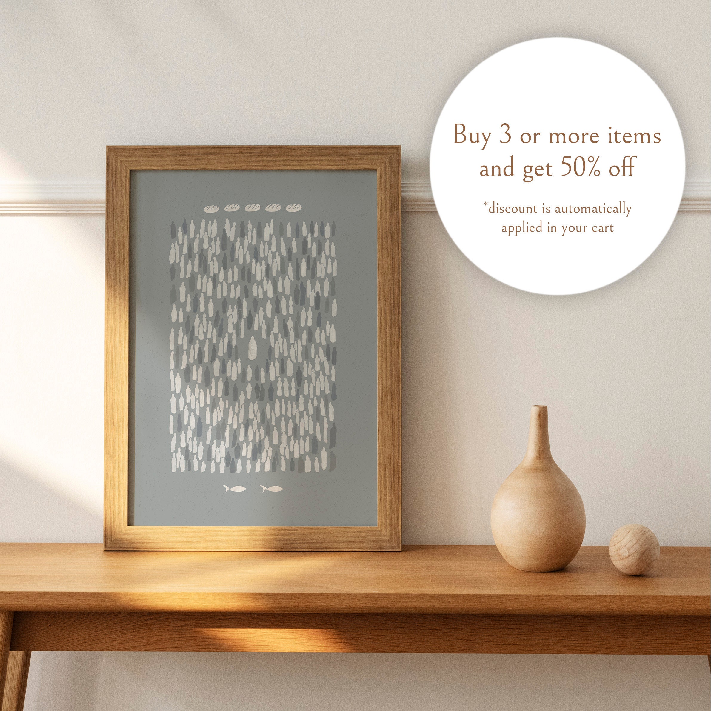 Jesus Feeds the 5000, 5 Loaves of Bread and 2 Fish, Feeding of the 5000 ...