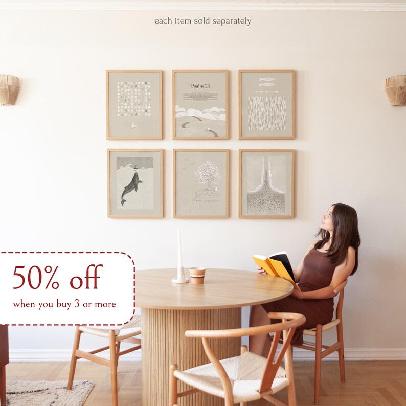 Catholic Art: Jesus Feeds the 5000, Subtle Christian Wall Art Print in ...