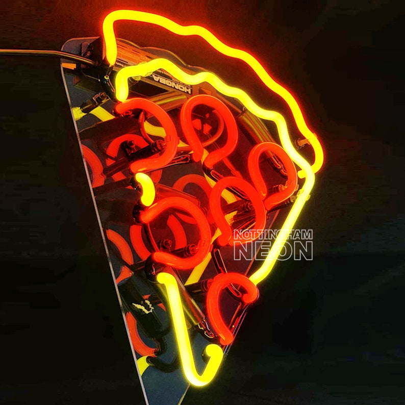 Pizza Neon Signs Personalized Gifts Custom Handbend Gas Filled Display ...