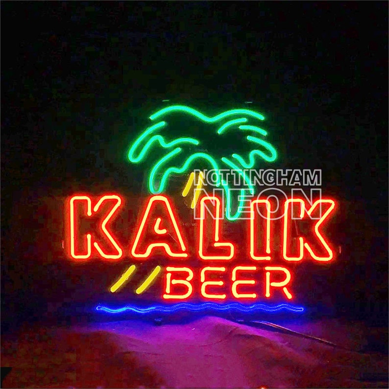 KALIK BEER Custom Real Glass Neon Sign Handmade Surprise Gifts Wall ...
