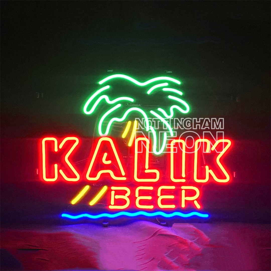 KALIK BEER Custom Real Glass Neon Sign Handmade Surprise Gifts Wall ...