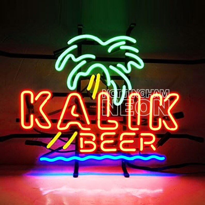 KALIK BEER Custom Real Glass Neon Sign Handmade Surprise Gifts Wall ...