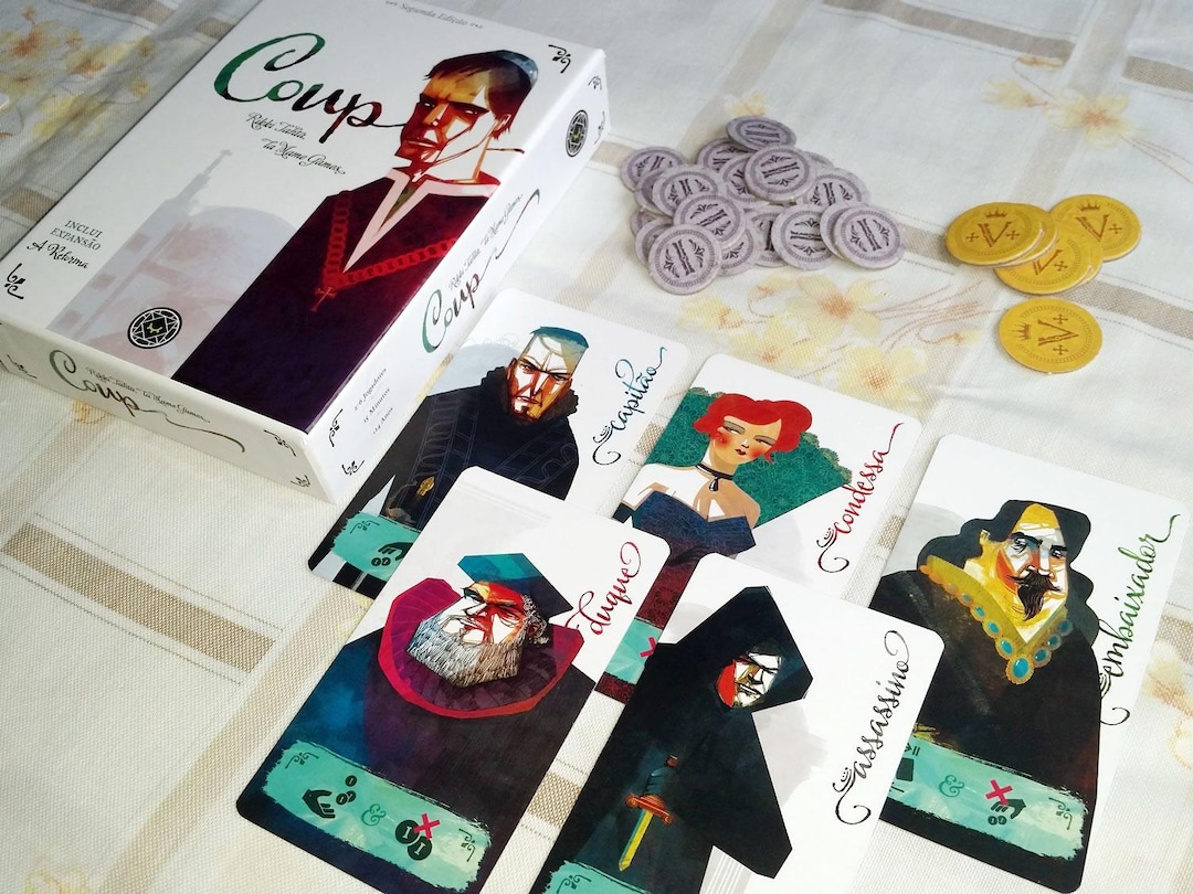 Coup Print and Play Game | Strategy Card Game PDF | Instant Download ...