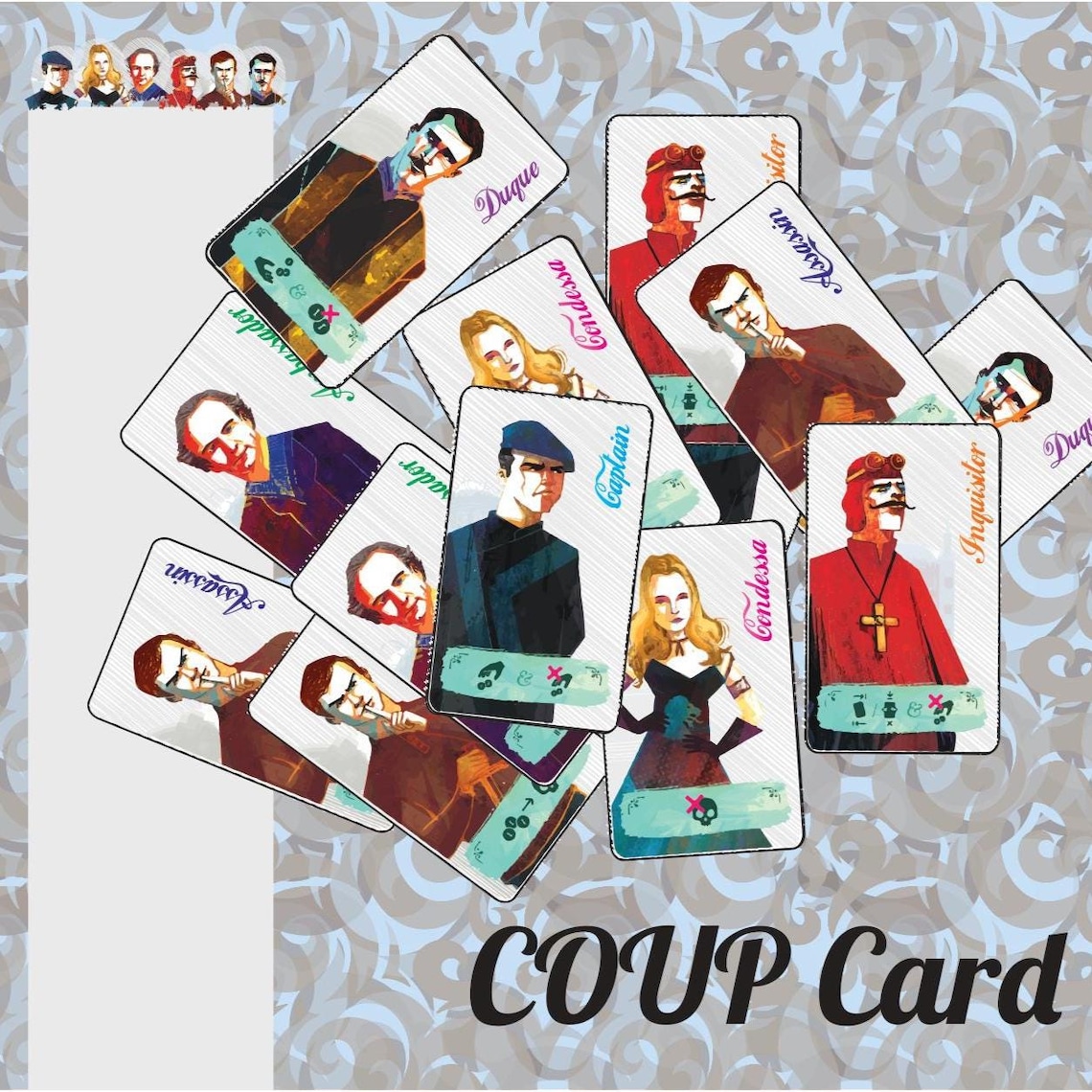 Coup Print and Play Game | Strategy Card Game PDF | Instant Download ...