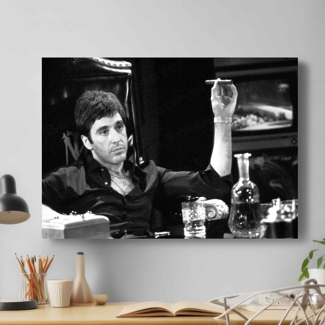Scarface Tony Montana Al Pacino Movie Miami Drug Smoke Cigar - Etsy