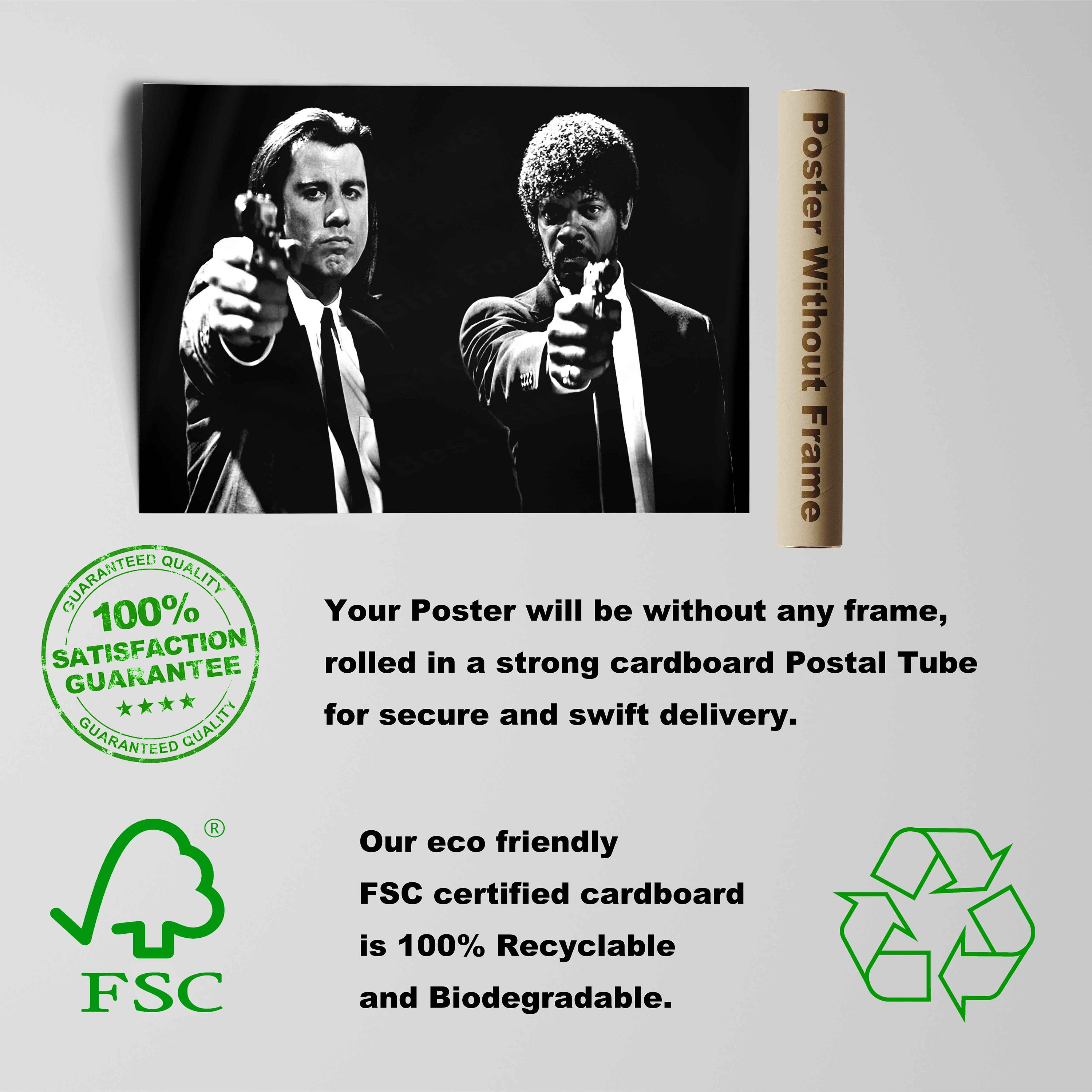 Pulp Fiction Movie Film Gangster Gun Bruce Willis Samuel L. - Etsy