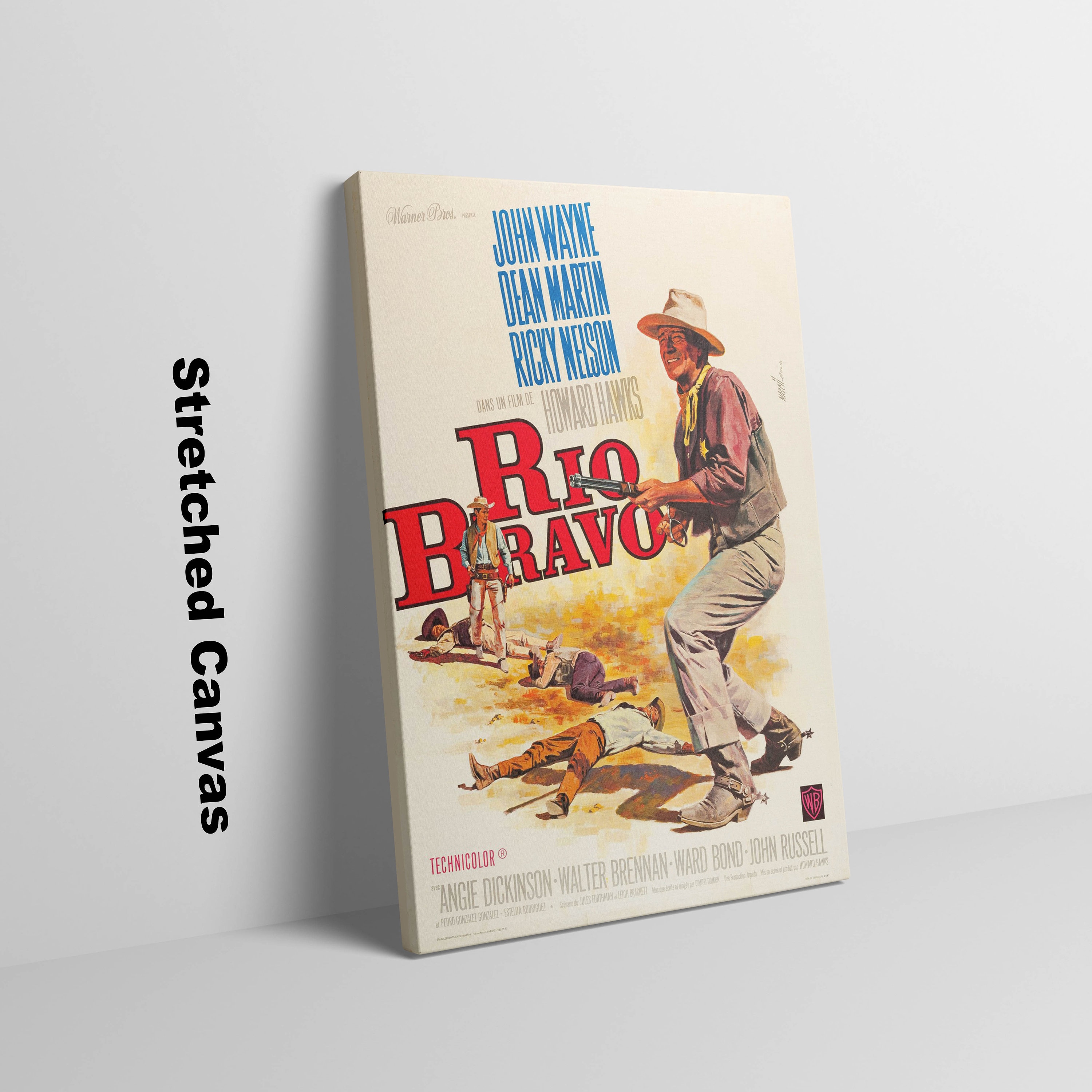 Rio Bravo Western Movie Iconic Art Print Canvas Modern Wall Art Best ...