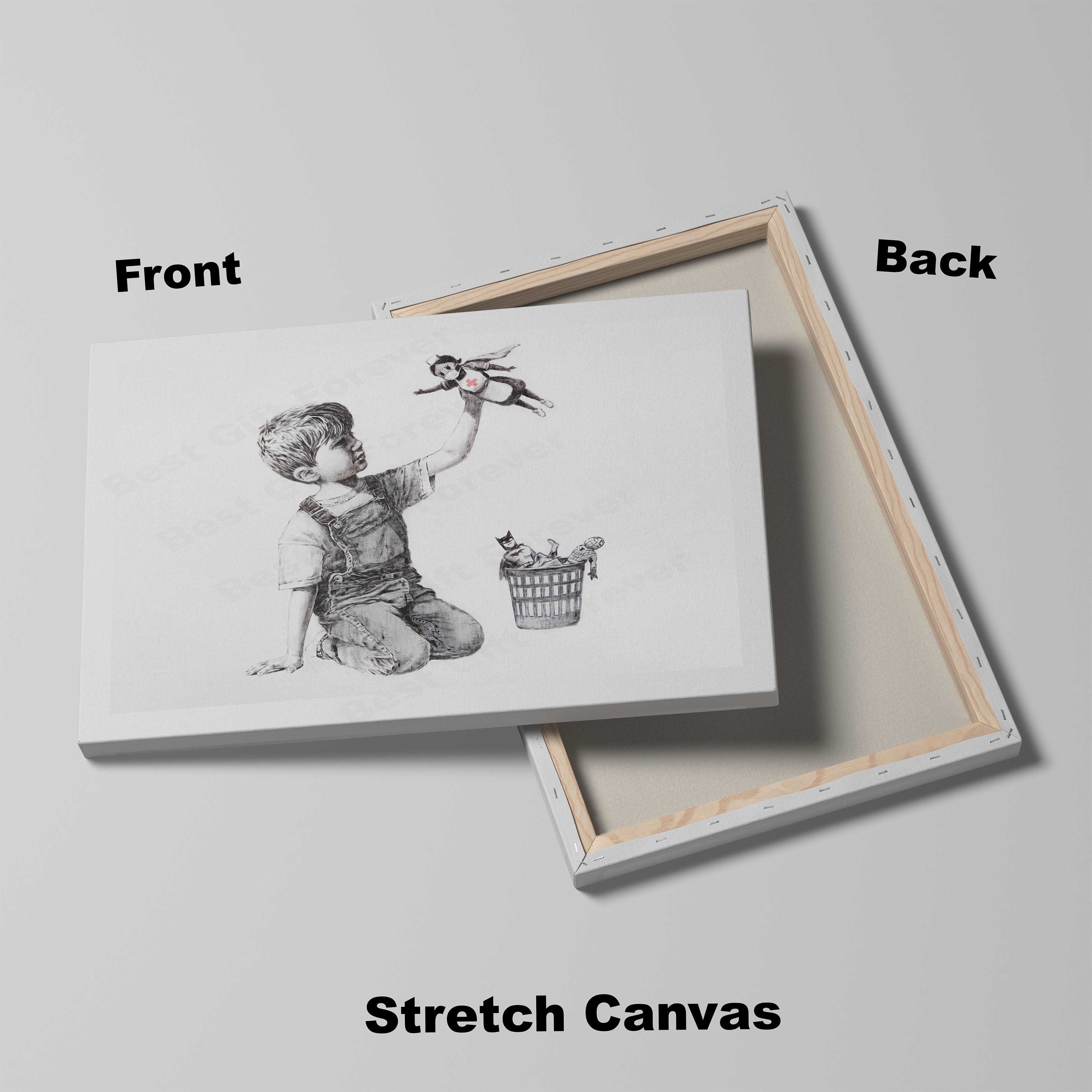 Banksy Art New Redesign NHS Monkey Bat Man Graffiti Art Poster - Etsy UK