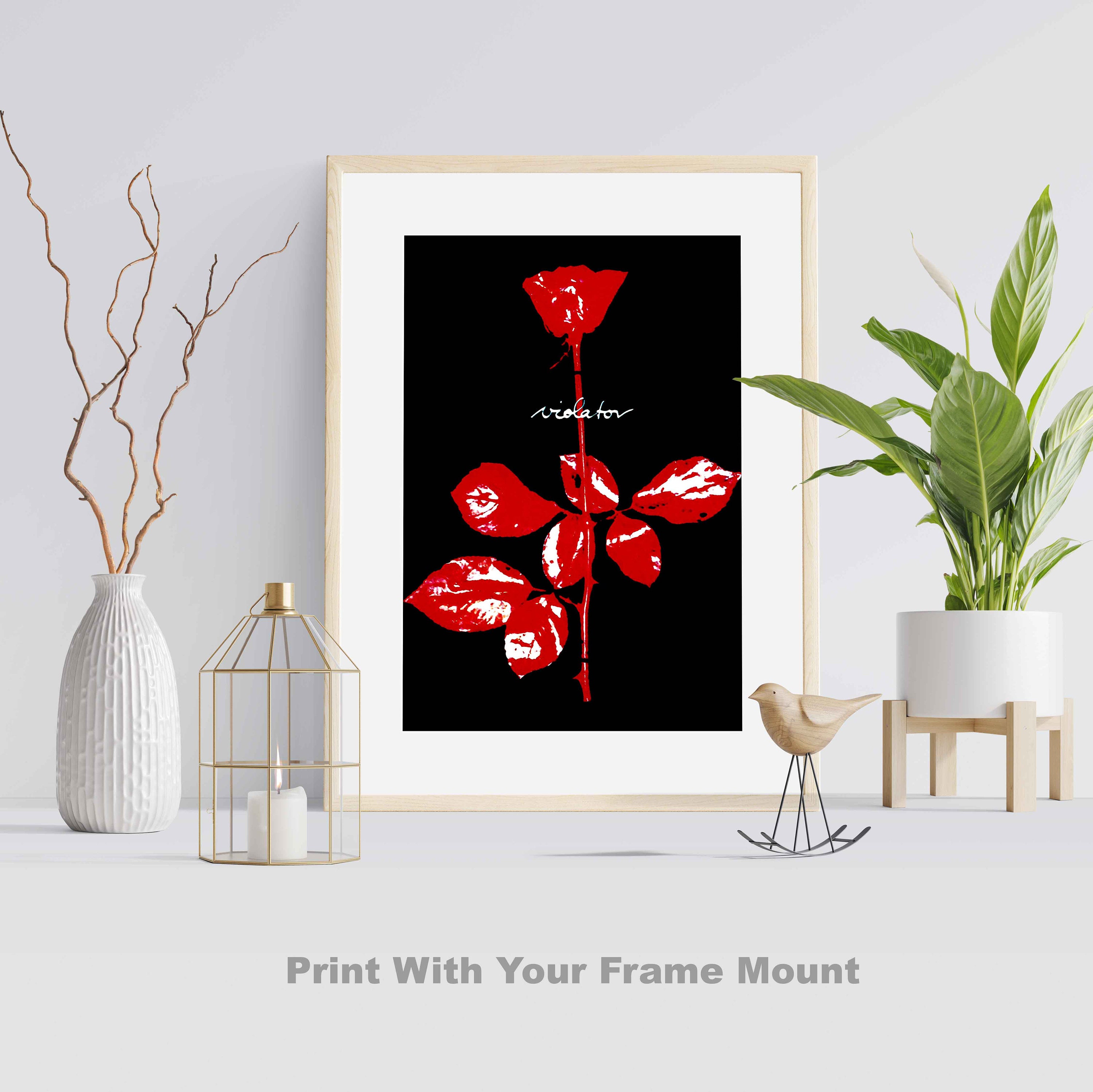 Depeche Mode Violator Music Album Cover Fine Art Print Poster - Etsy