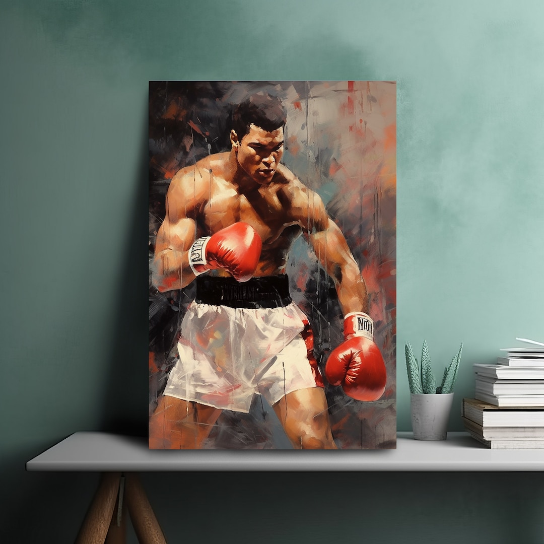 Muhammad Ali the Greatest Boxing Iconic Art Print Canvas Modern Wall ...