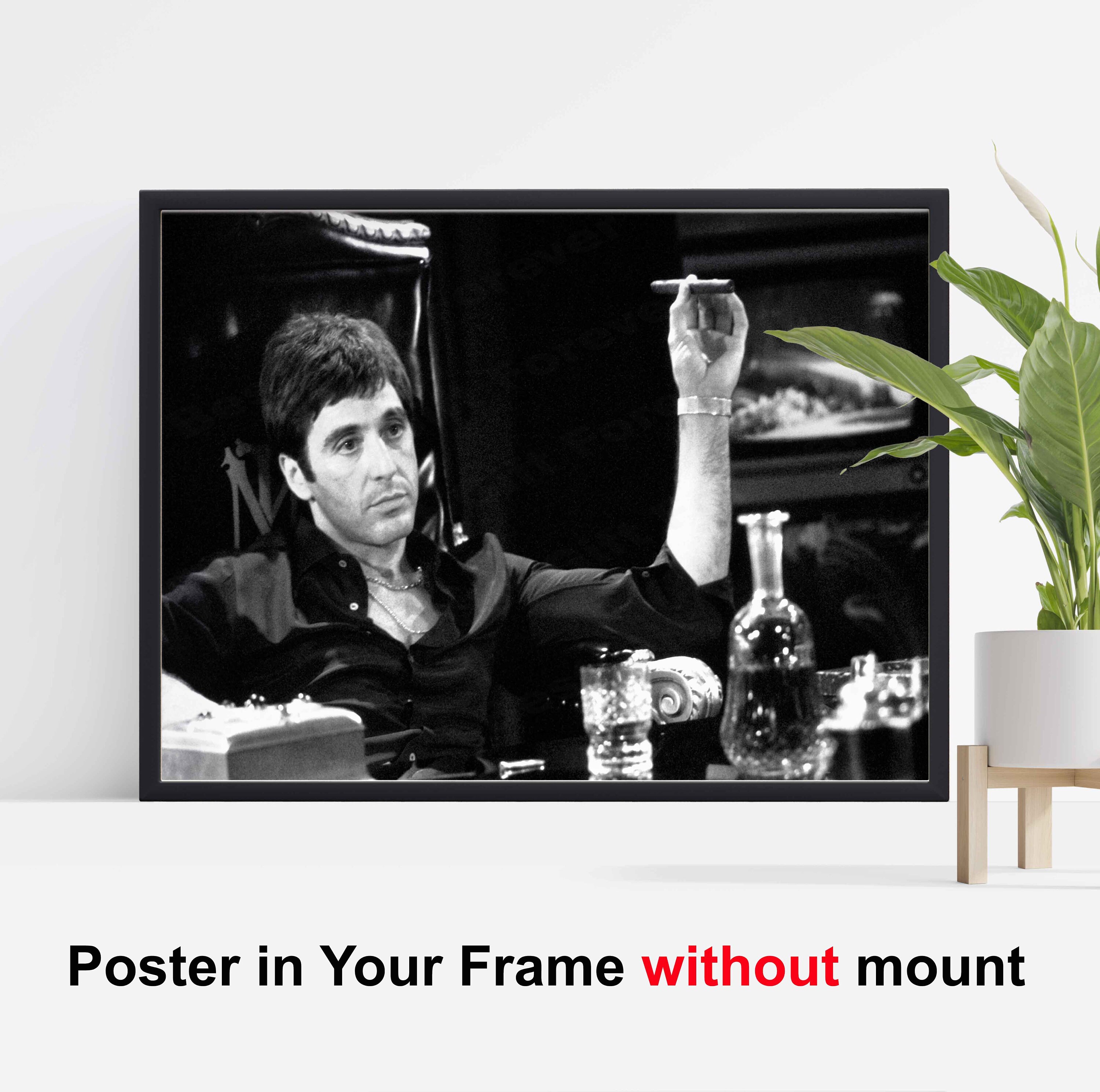 Scarface Tony Montana Al Pacino Movie Miami Drug Smoke Cigar - Etsy