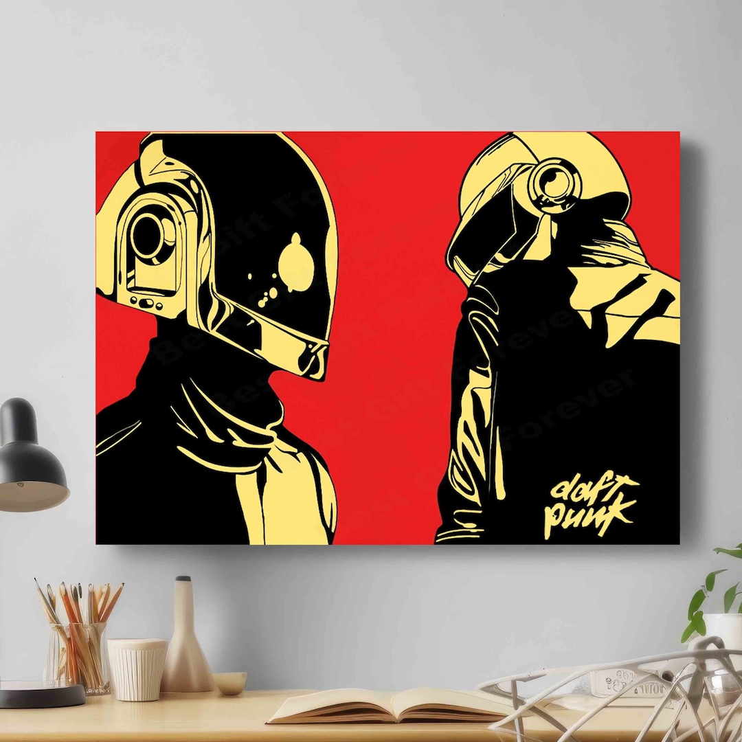 Daft Punk Poster: Modern Album Cover Art Print or Canvas - Etsy UK