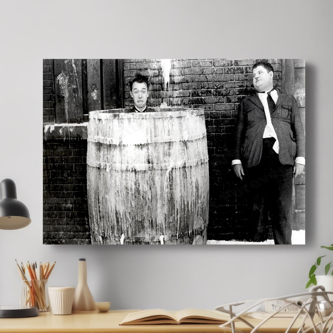 Laurel and Hardy Cello Comedy Poster: Classic Hollywood Art Print ...