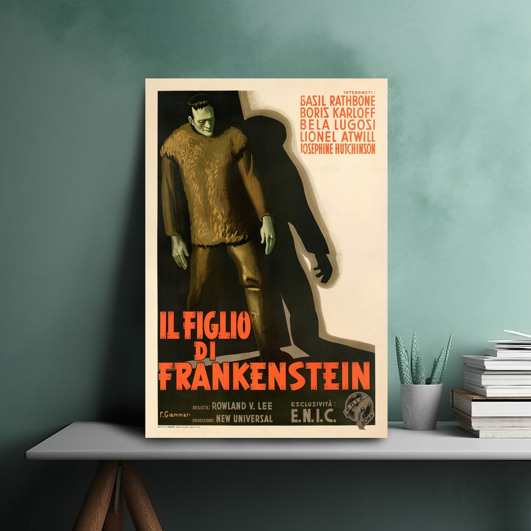 Son of Frankenstein Horror Film Movie Classic Vintage Italian - Etsy