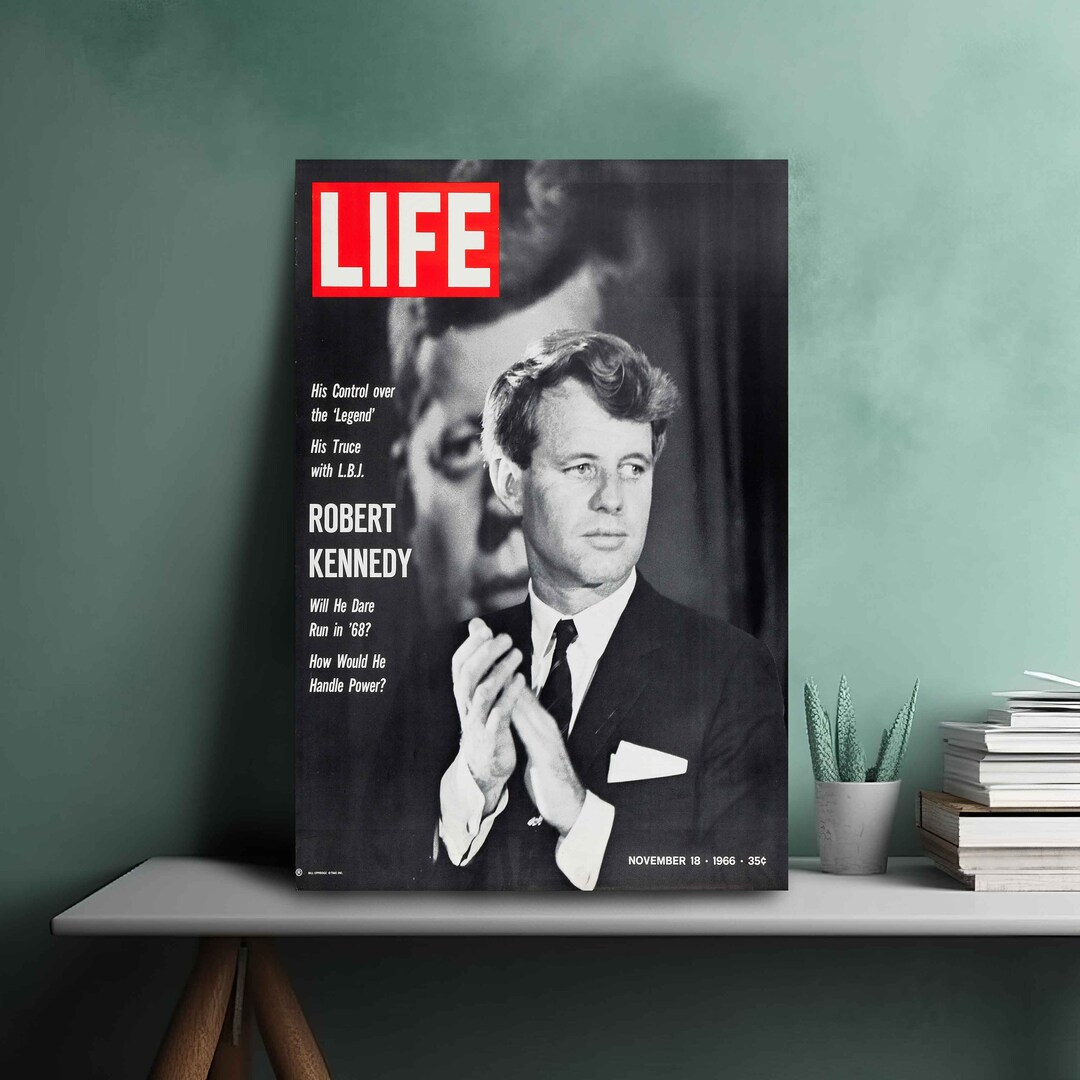 Robert F. Kennedy Life Magazine Cover 1966 USA President RFK Vintage ...