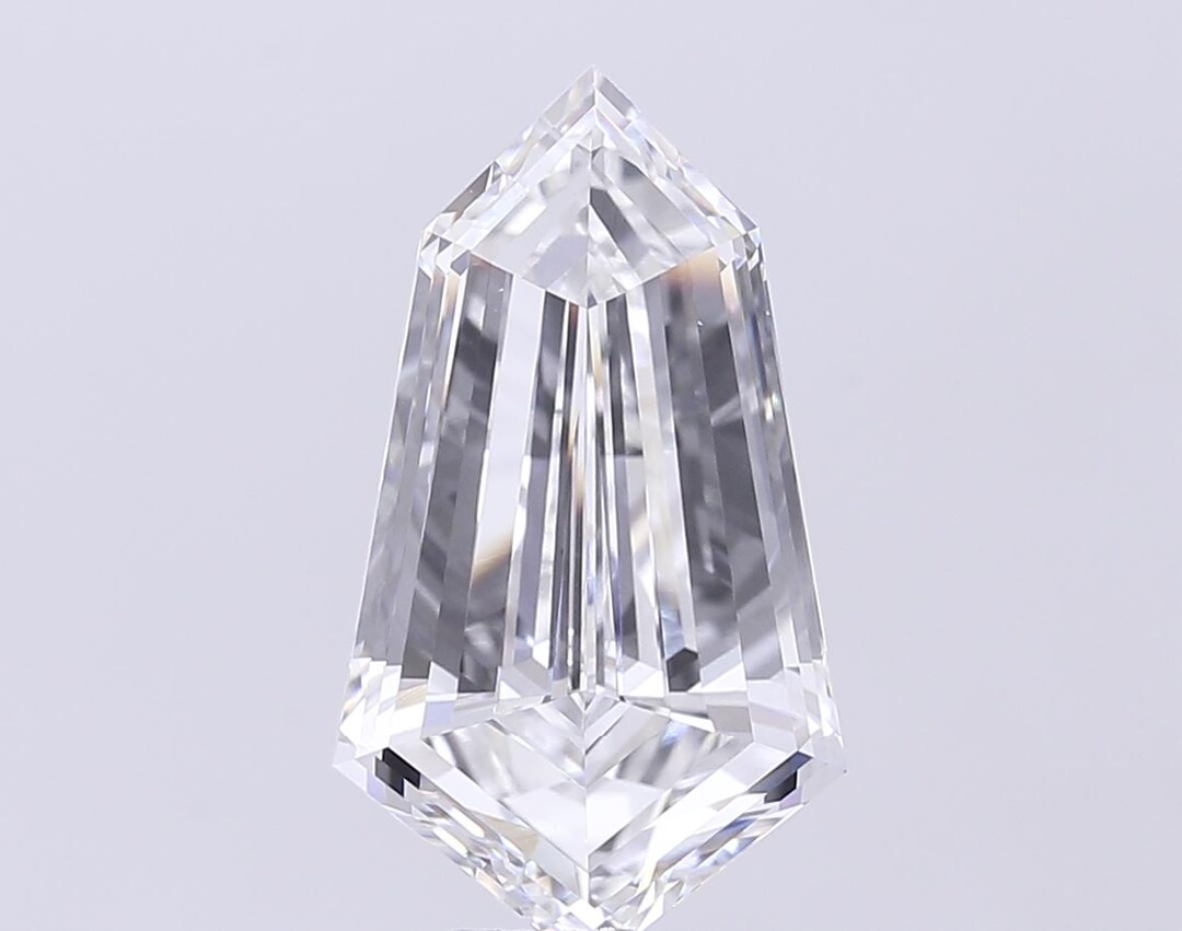 5.61ct Hexagonal Step Cut Lab Grown Diamond: F VVS2 IGI Certified - Etsy