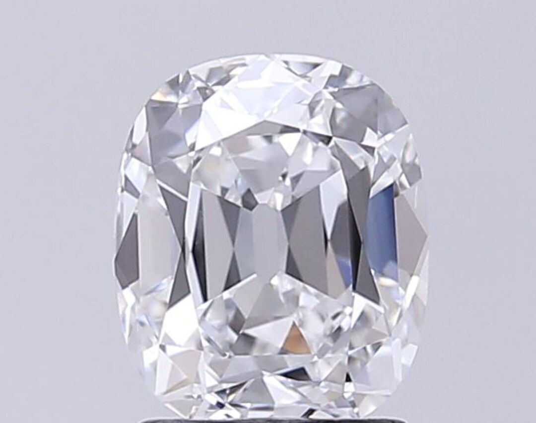 2.13ct Old Miner Cut Lab Grown Diamond | E VS1 IGI Certified - Etsy
