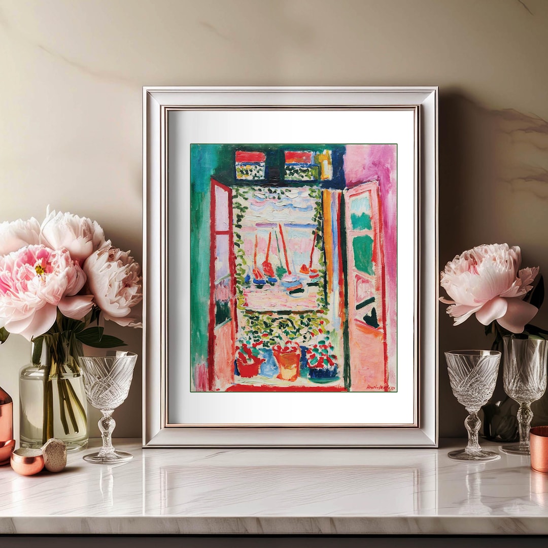 Henri Matisse 'open Window' Print, Vintage Beach Landscape (digital ...