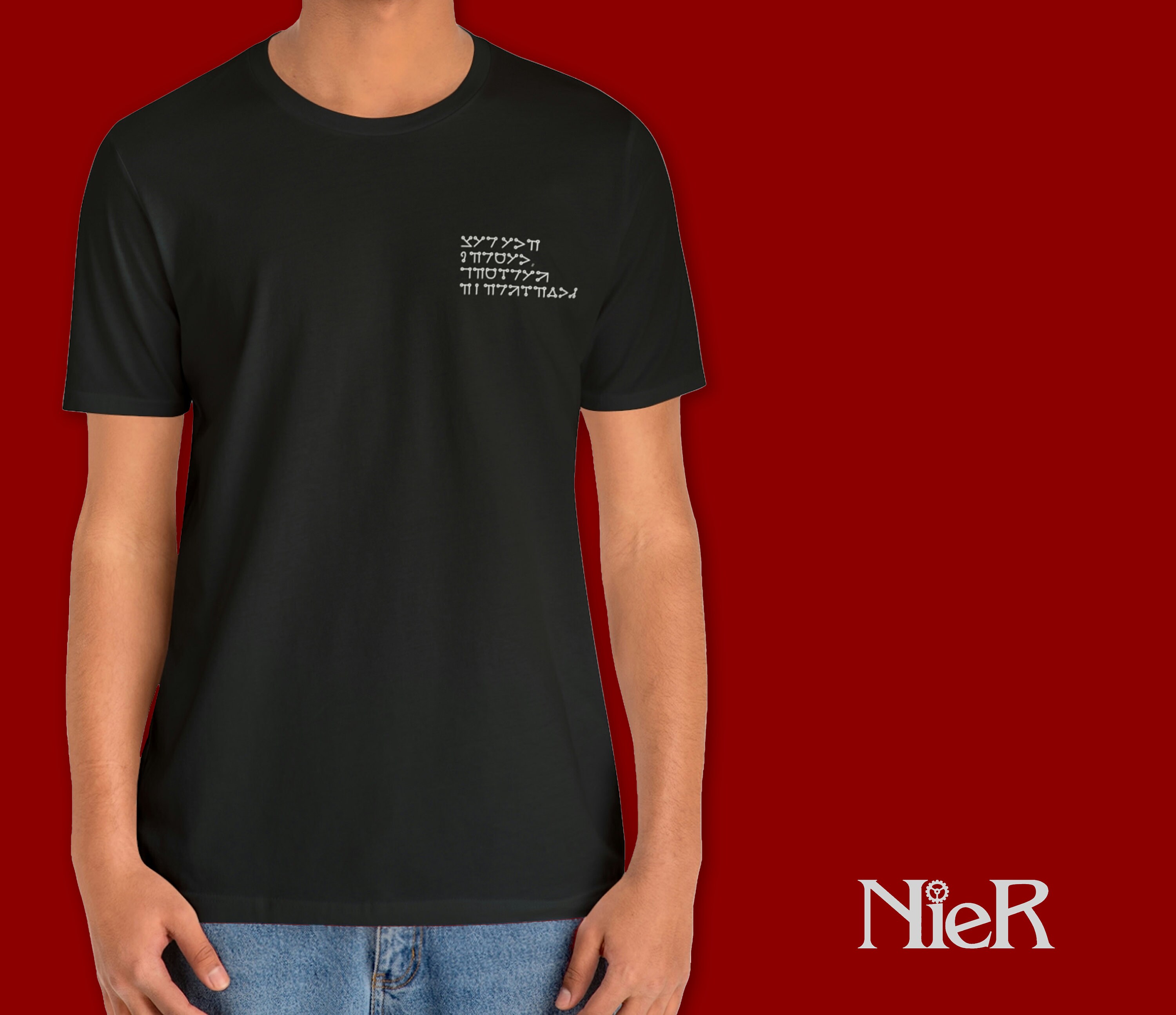 Nier Replicant Angelic Script Design Unisex Jersey T-shirt - Etsy