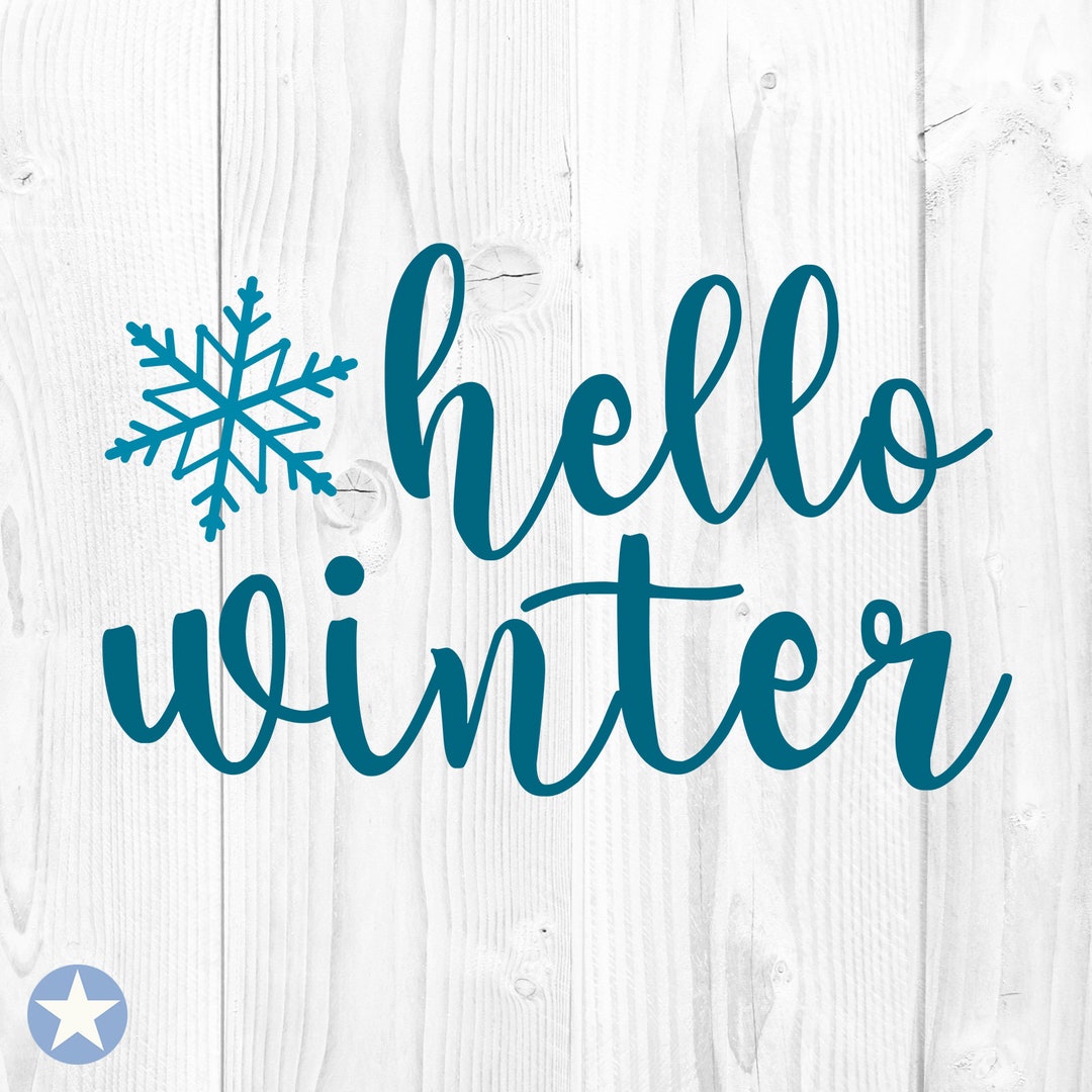 Hello Winter Svg, Winter Svg, Merry Christmas Svg, Christmas Svg, Snow ...