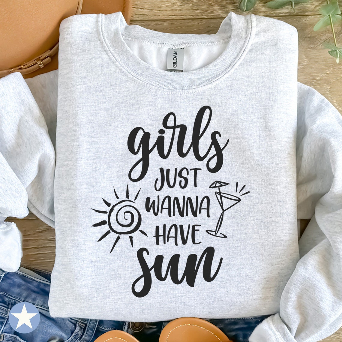 Girls Just Wanna Have Sun Svg, Summer Svg, Beach Svg, Sun Svg, Beach ...
