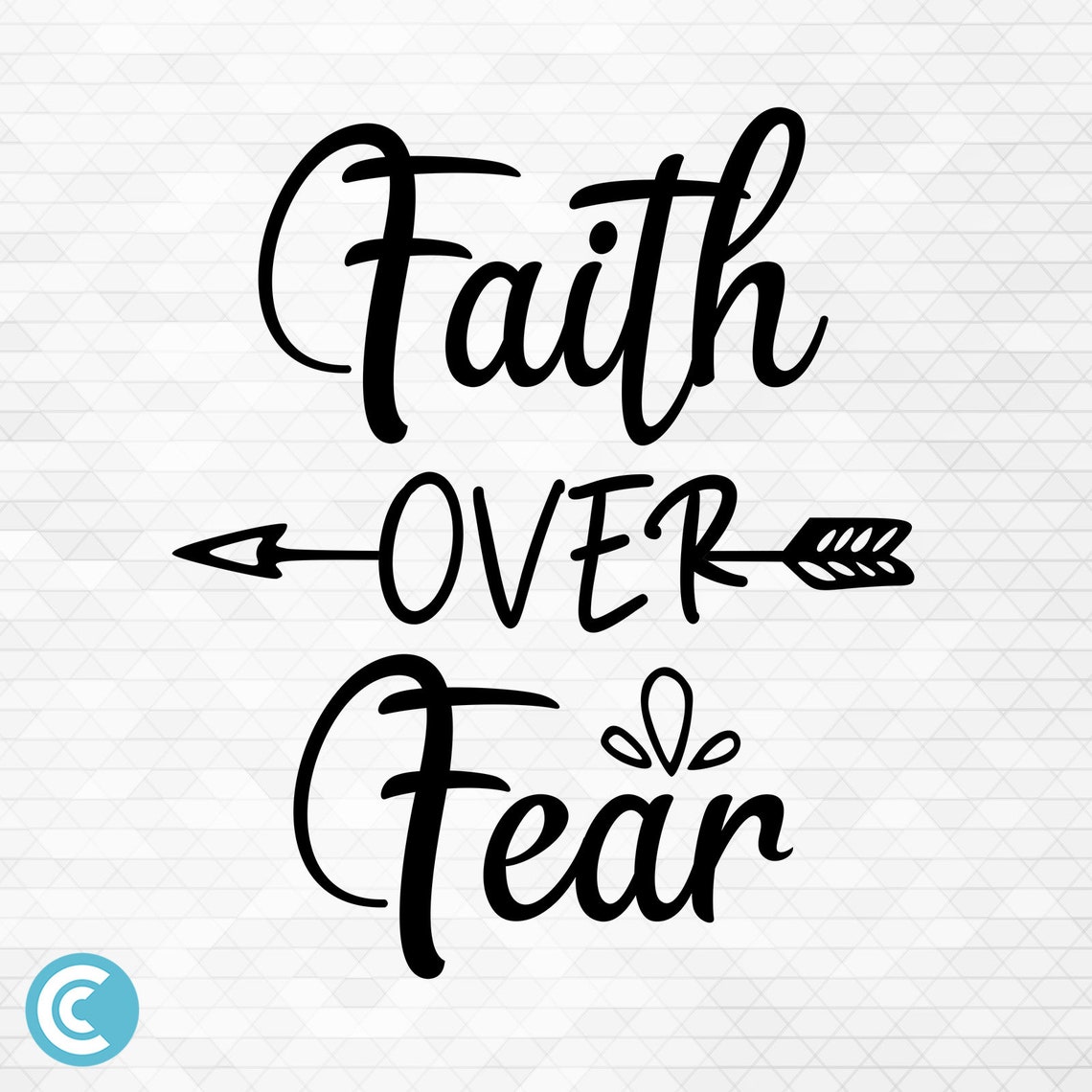 Faith Over Fear Svg, Faith Svg, God Svg, Christian Svg, Religious Svg ...