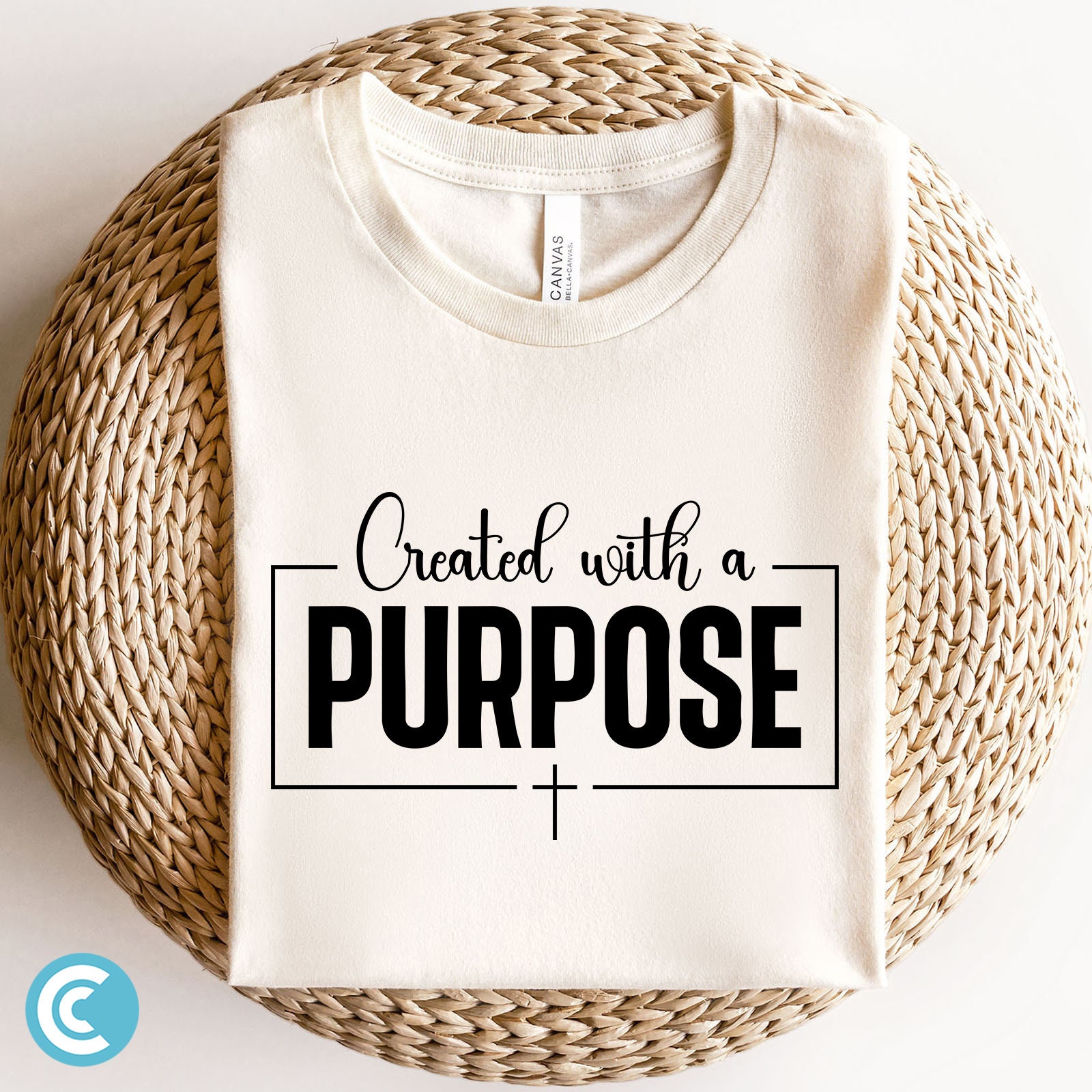 Created With A Purpose Svg, Christian Svg, Inspirational Svg, Bible Svg ...