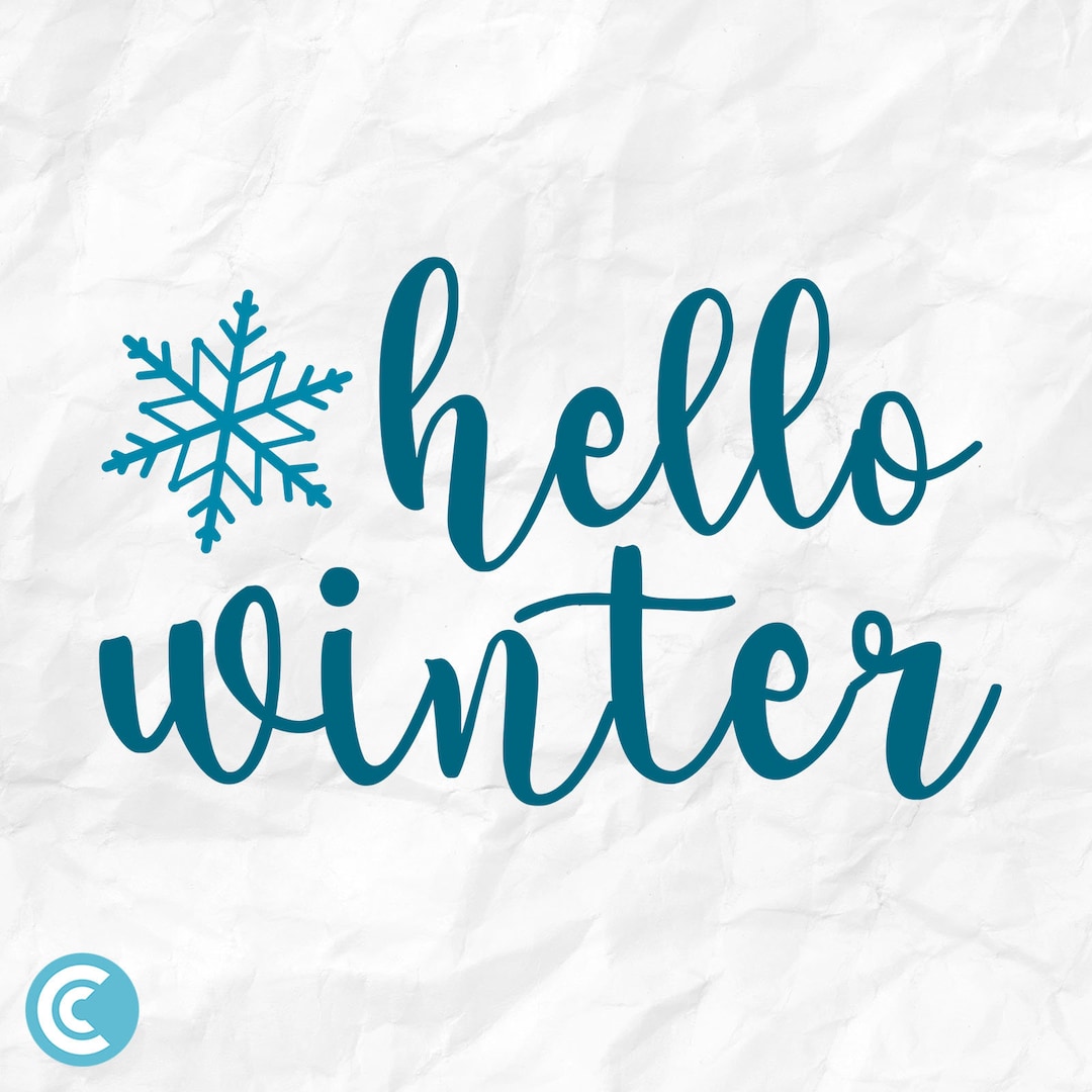 Hello Winter Svg Winter Svg Merry Christmas Svg Christmas - Etsy