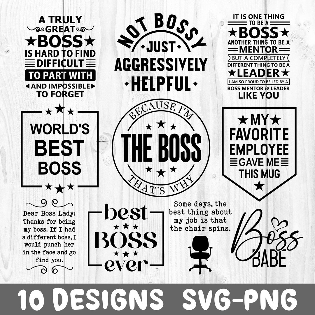 Boss Svg Bundle, Boss Svg, Big Boss Svg, the Boss Svg, Because I'm the ...