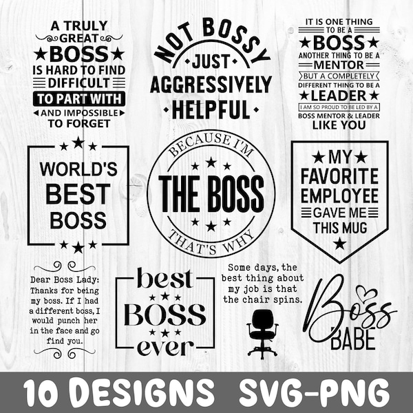 Boss Laser Cut Svg - Etsy UK