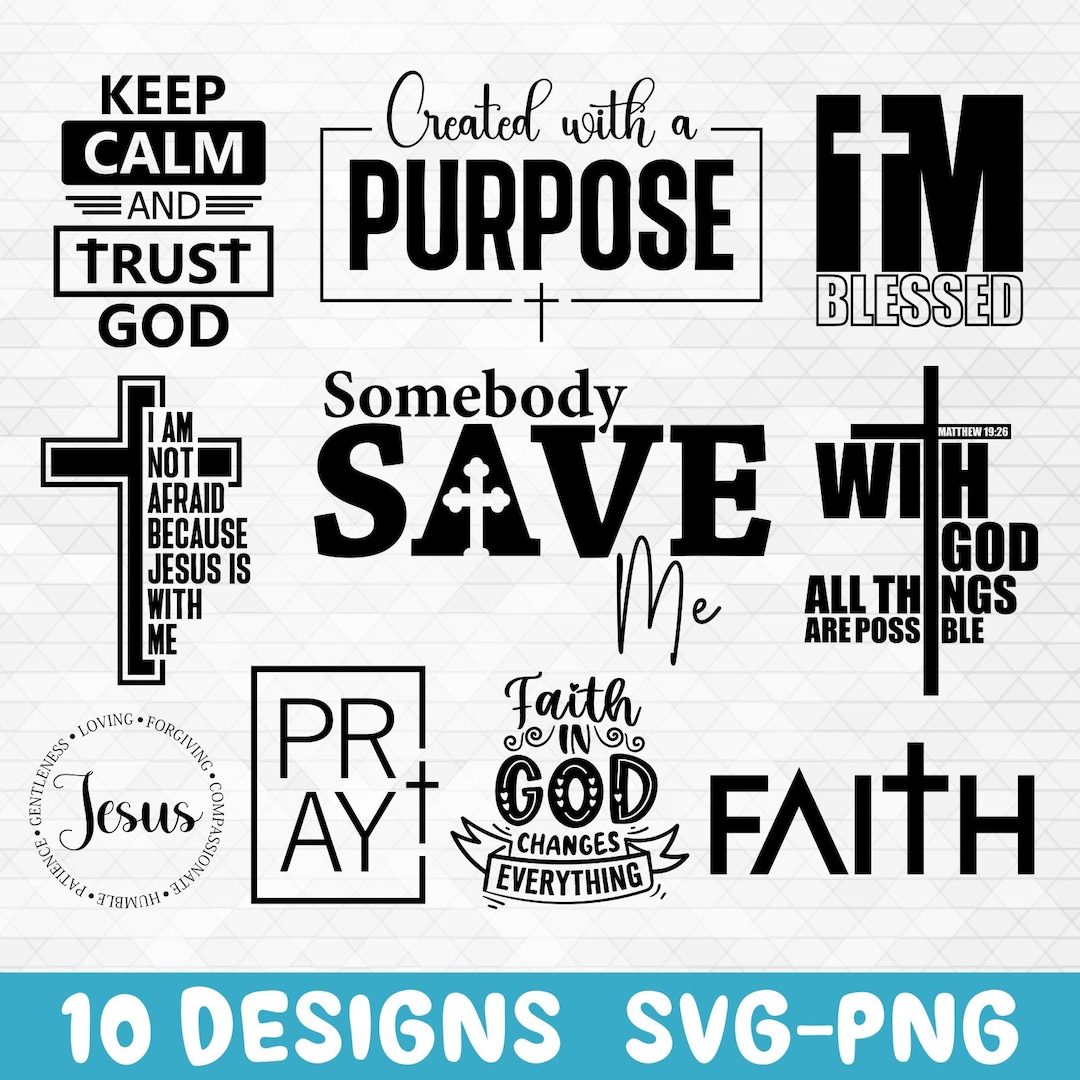Christian Svg Bundle, Religious Svg, God Svg, Jesus Svg, Faith Svg ...