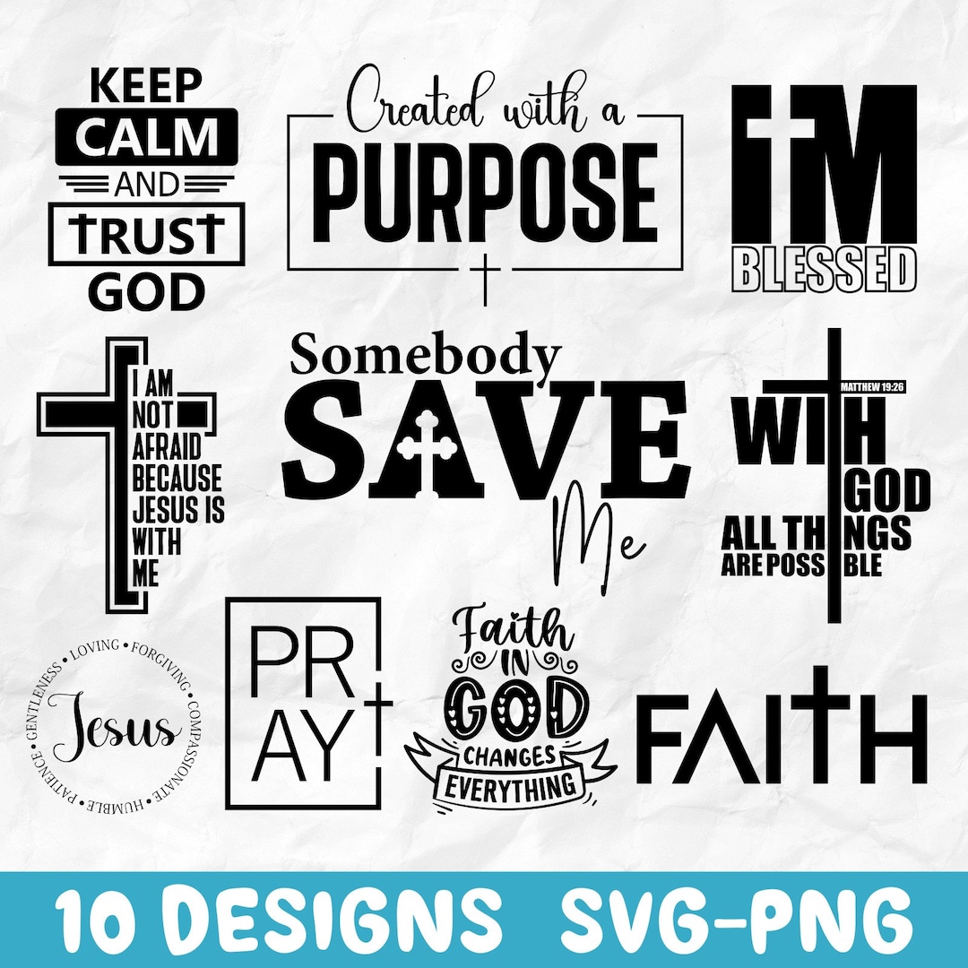 Christian Svg Bundle, Religious Svg, God Svg, Jesus Svg, Faith Svg ...