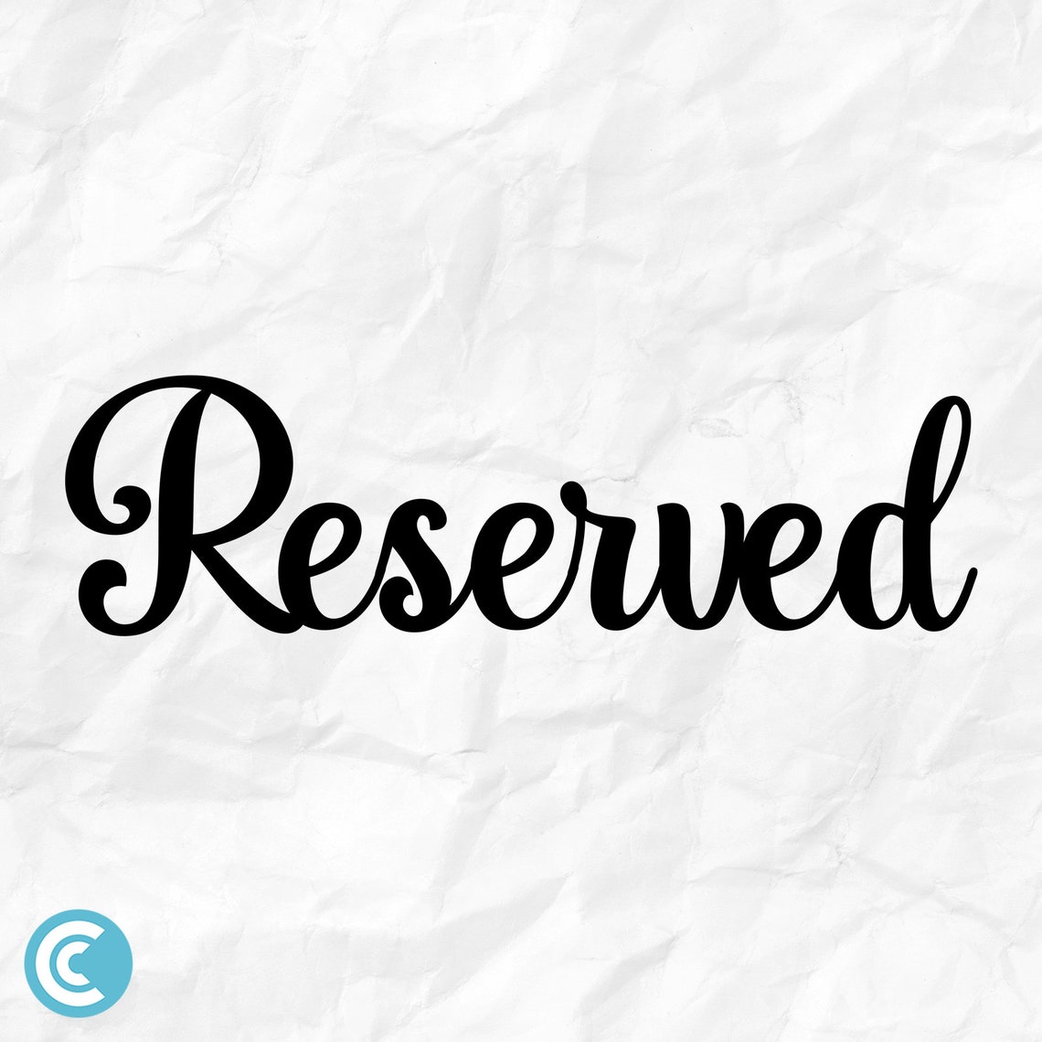 Reserved Svg Reserved Sign Svg Wedding Sign Svg Reserved - Etsy