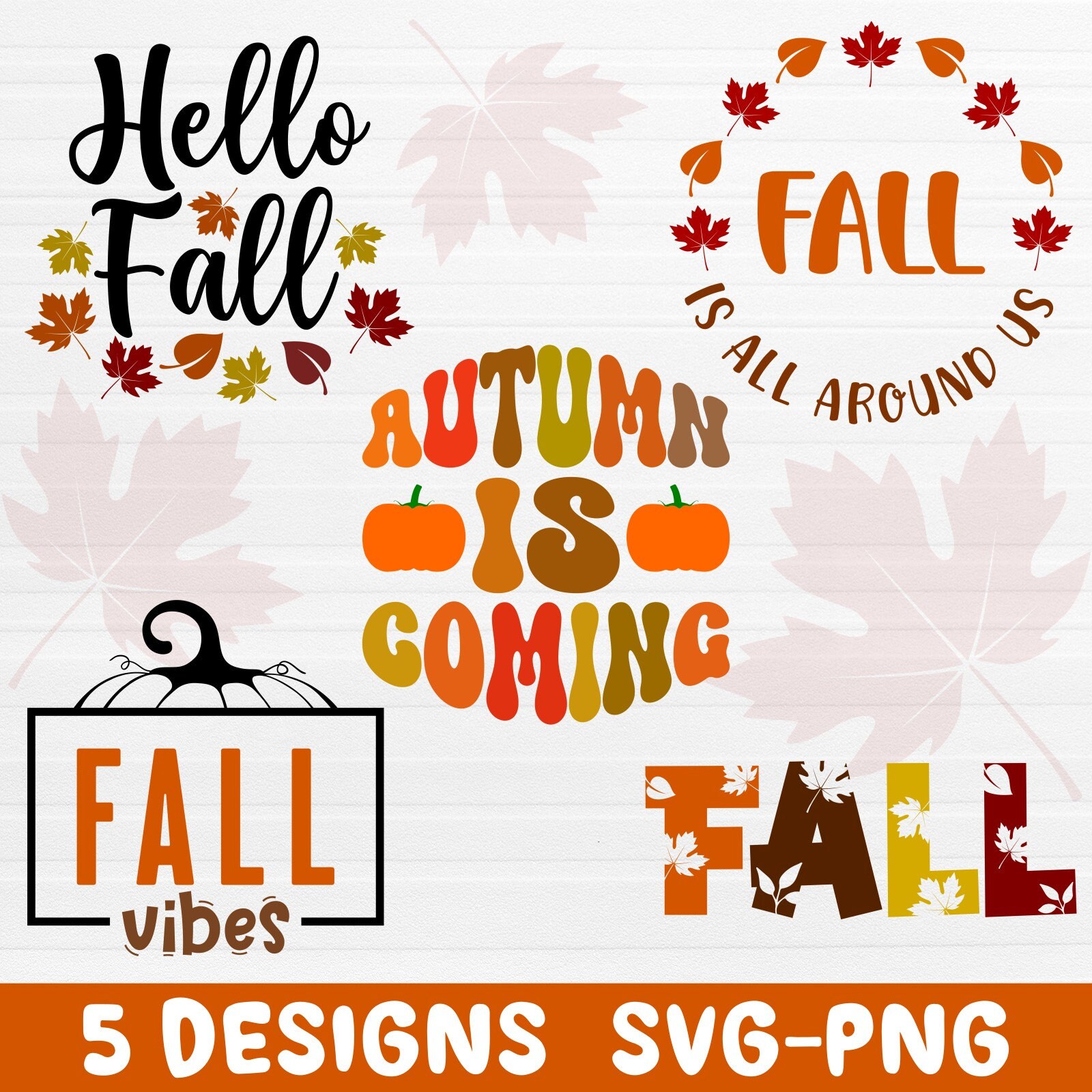 Fall Svg Bundle Fall Svg Autumn Svg Hello Fall Svg - Etsy