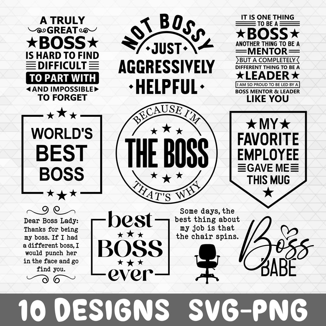 Boss Svg Bundle, Boss Svg, Big Boss Svg, the Boss Svg, Because I'm the ...