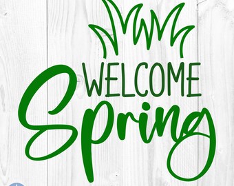 Welcome Spring SVG, Hello Spring Svg, Spring Svg, Easter Svg, Welcome ...