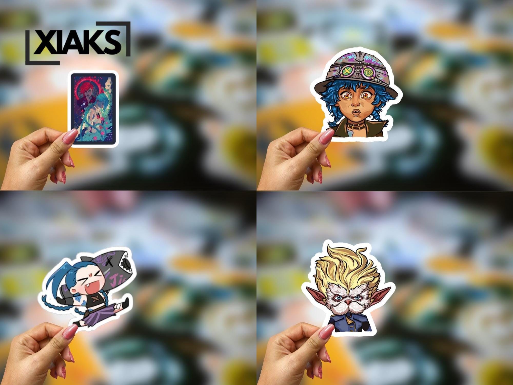 Arcane Sticker Bundle | 50+ Digital PNG & SVG Files | Jinx, Vi, Caitlyn ...