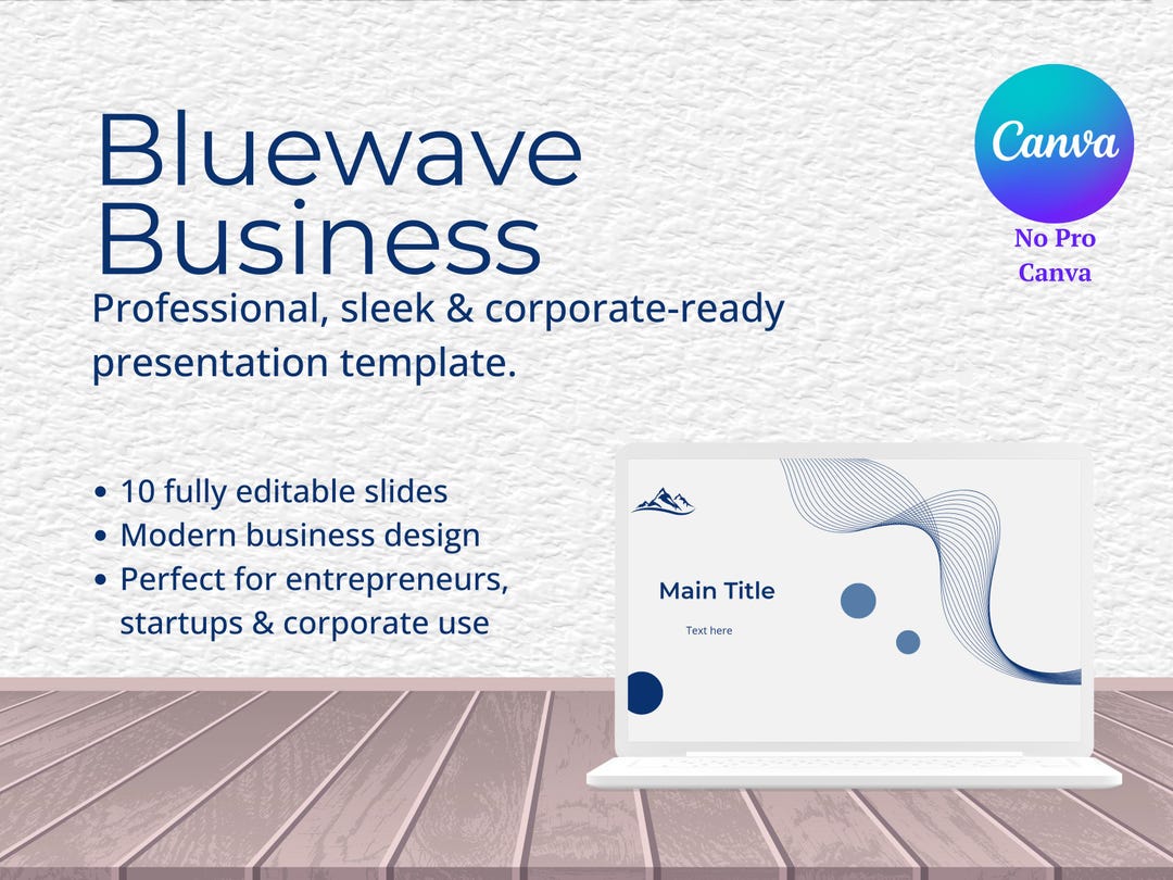 Bluewave Business – Professional Canva Presentation Template | 10 ...