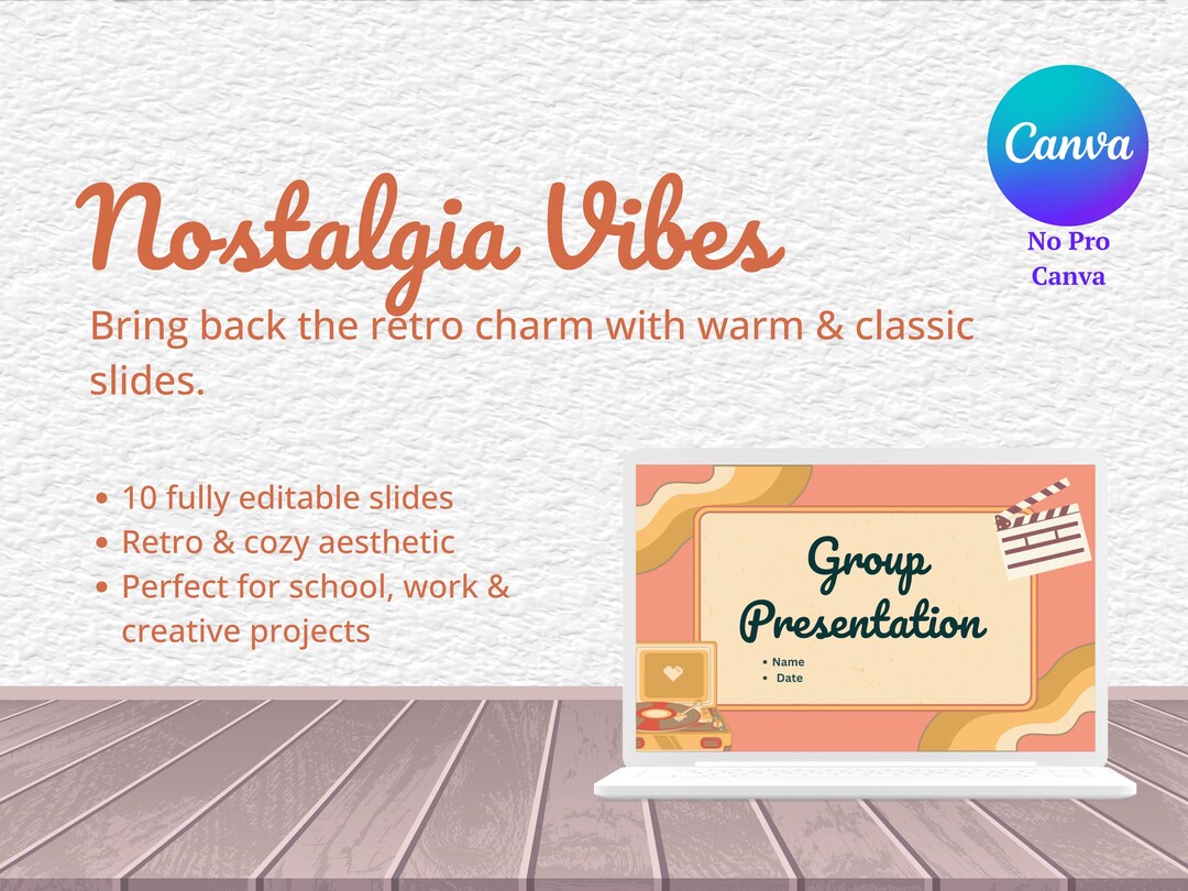Nostalgia Vibes – Retro Canva Presentation Template | 10 Editable ...