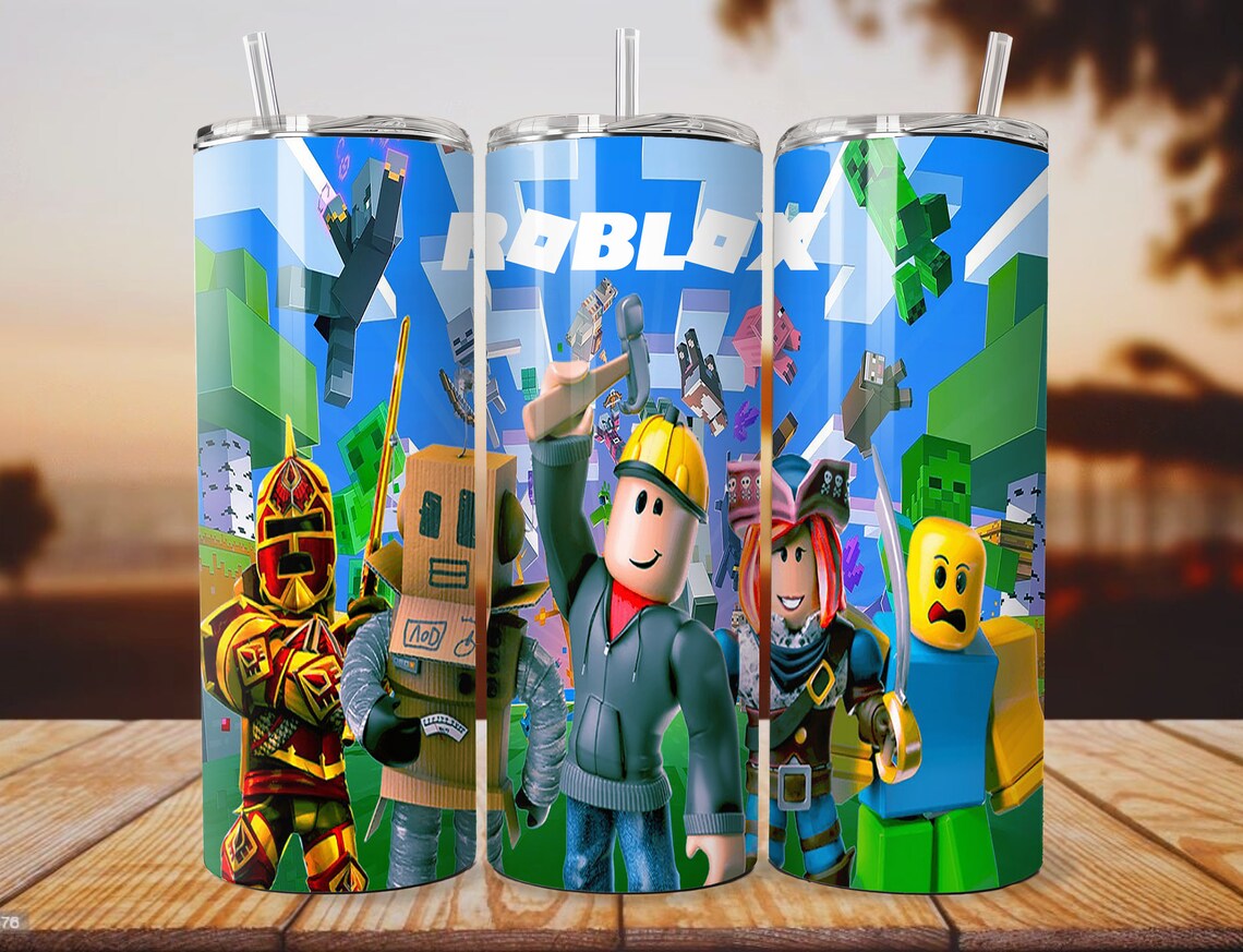 Roblox Tumbler Wrap, Roblox Png, Roblox Sublimation Unique Gaming ...