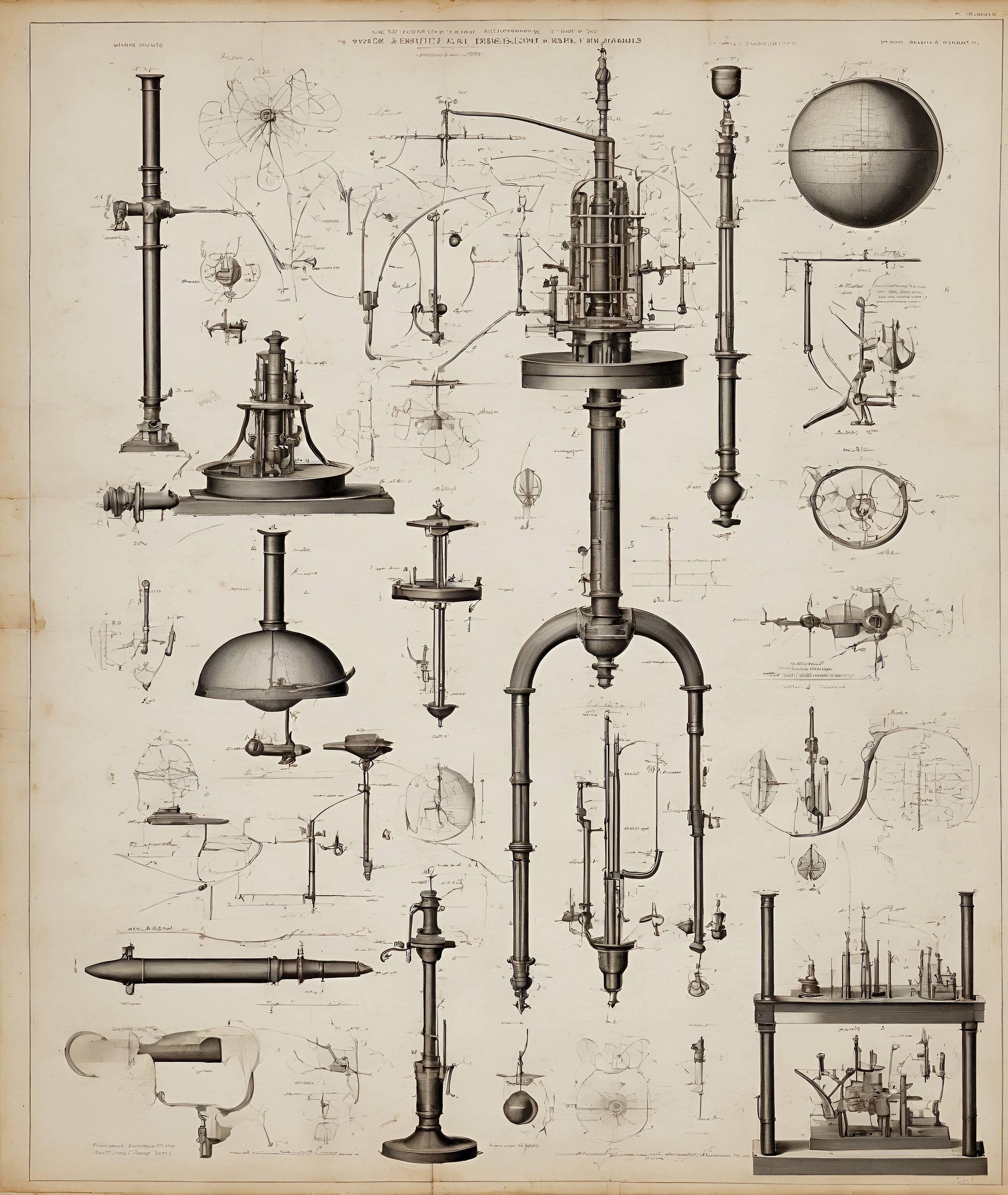 Antique Scientific Diagram, Astronomy Canvas, Scientific Lithograph ...