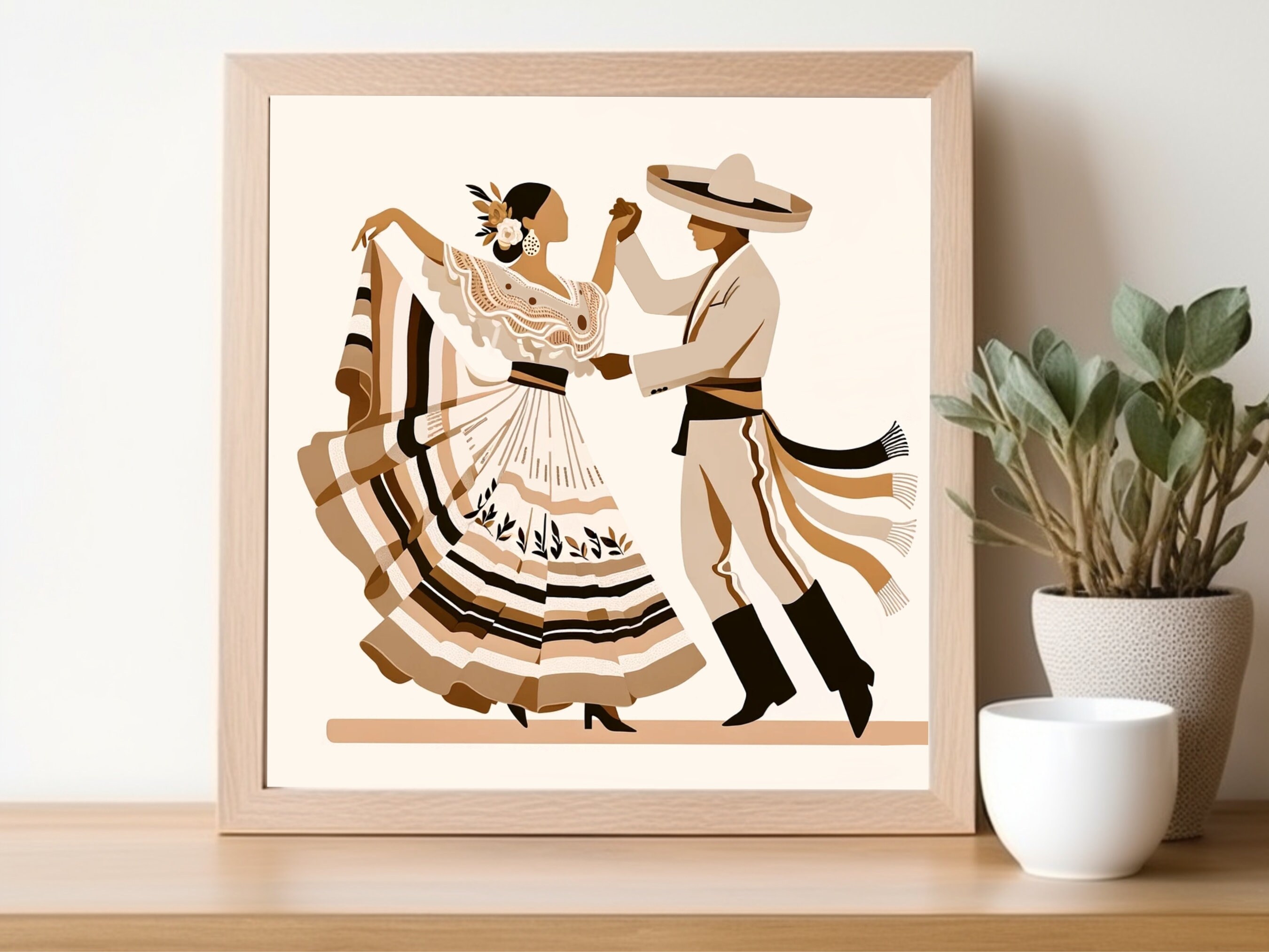 Boho Mexico Art Set of 8 printable Wall Decor Cultural Landscapes ...