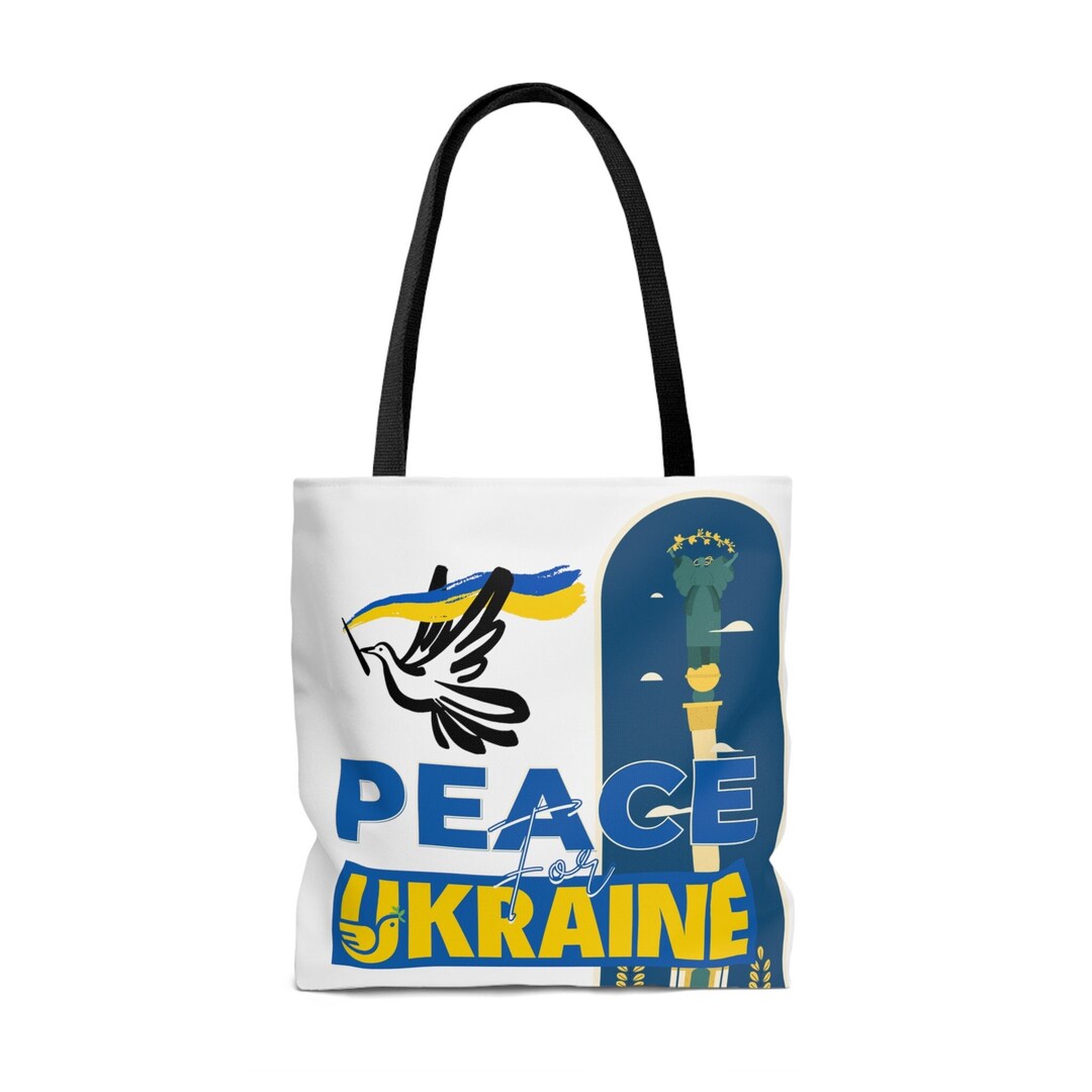 Ukraine Flag Tote Bag, Peace & Support Design - Etsy