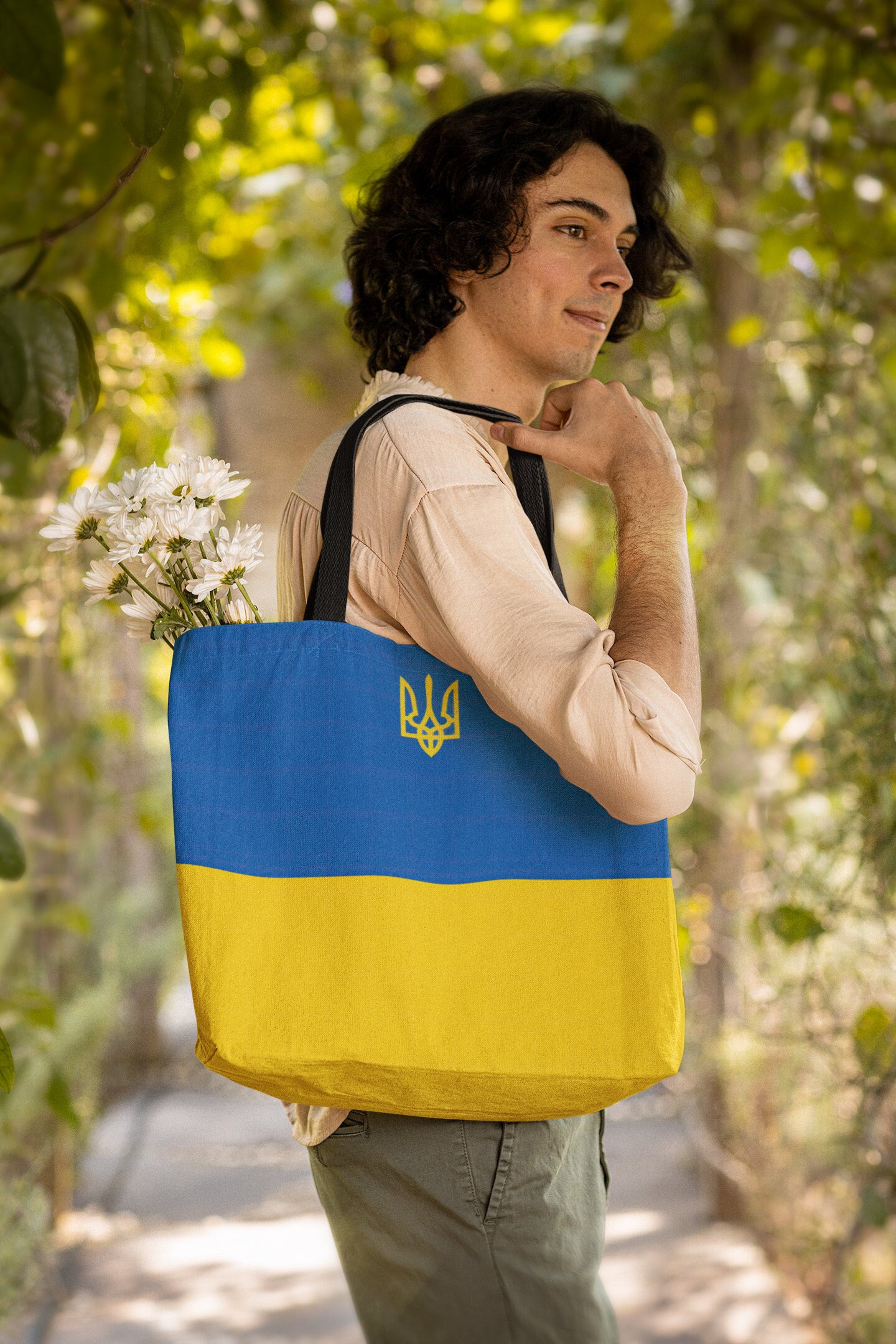 Ukraine Flag Themed Tote Bag Stand With Ukraine Flag Bag Ukraine Seller Ukraine Bag Ukraine Flag ...