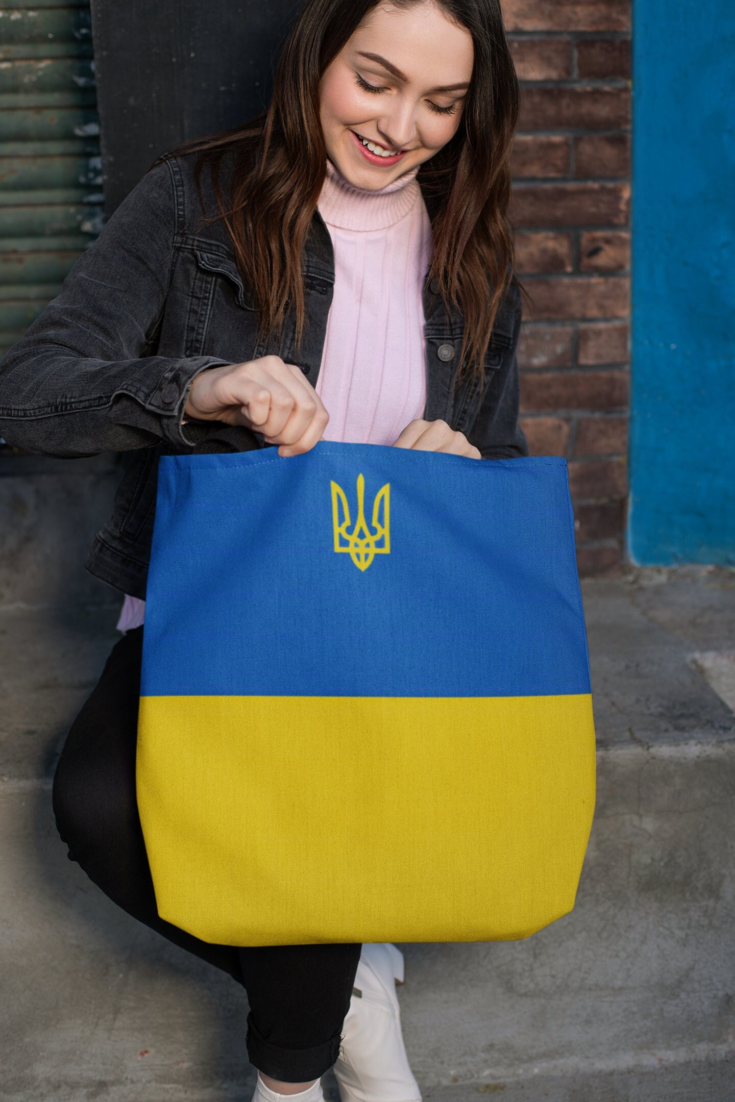 Ukraine Flag Themed Tote Bag Stand With Ukraine Flag Bag Ukraine Seller Ukraine Bag Ukraine Flag ...
