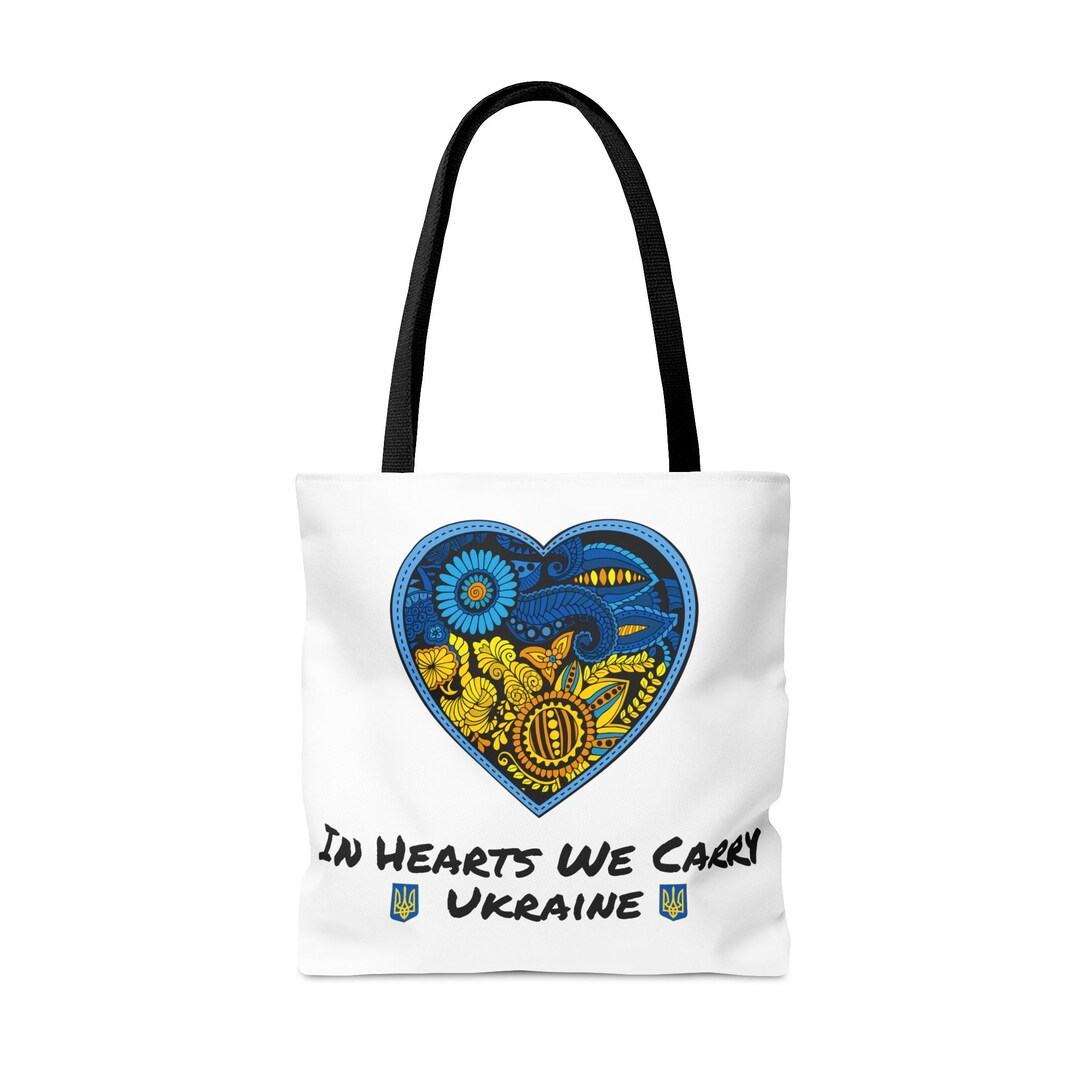 Ukraine Tote Bag | in Hearts We Carry Ukraine Bag | Ukraine Seller Gift ...