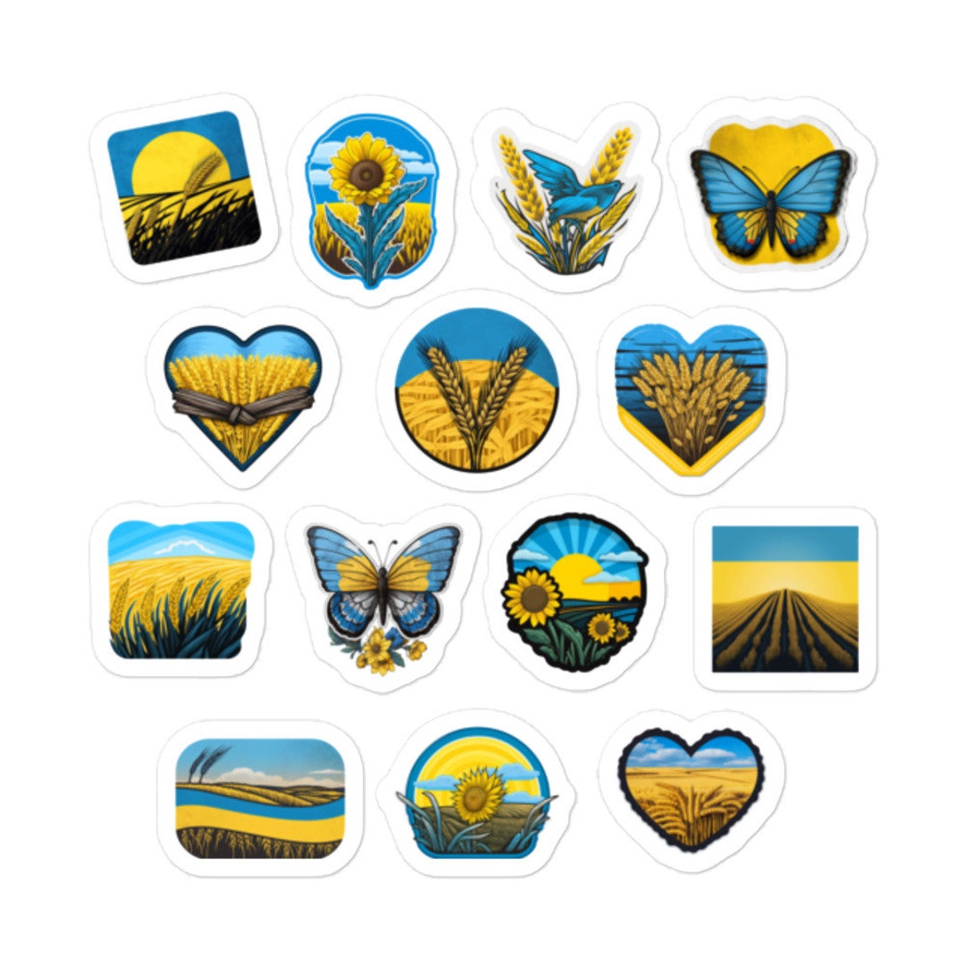Ukraine Sticker Set Ukraine Seller - Etsy
