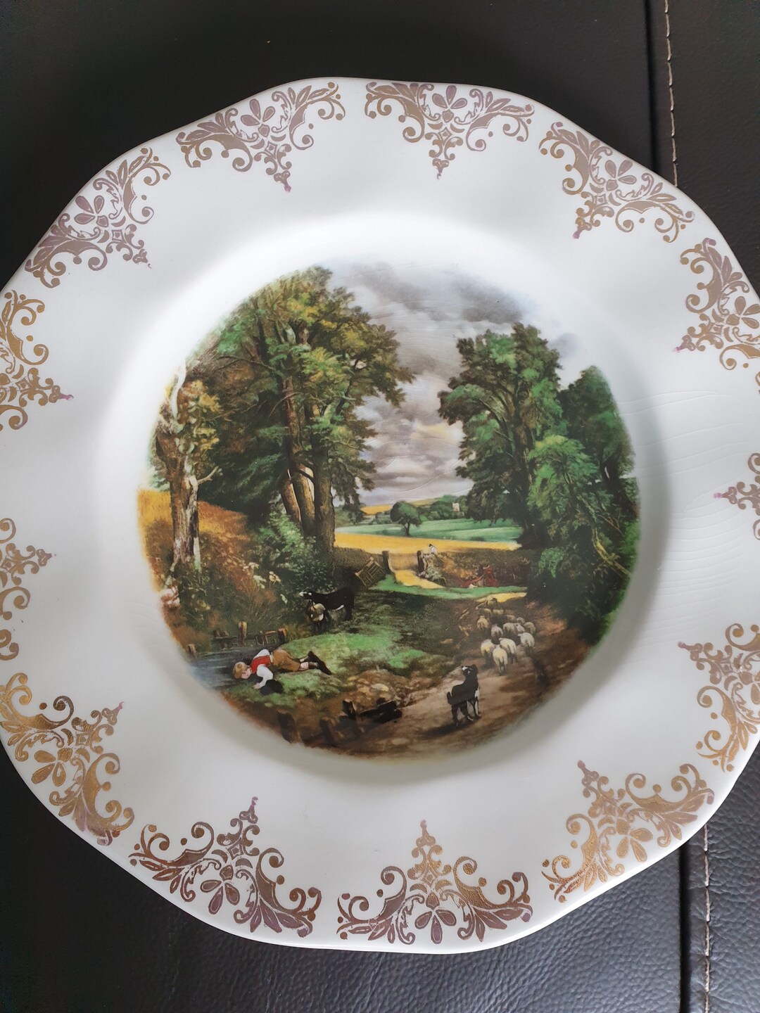 Barratts Vintage Countryside Scene Plate - Etsy UK